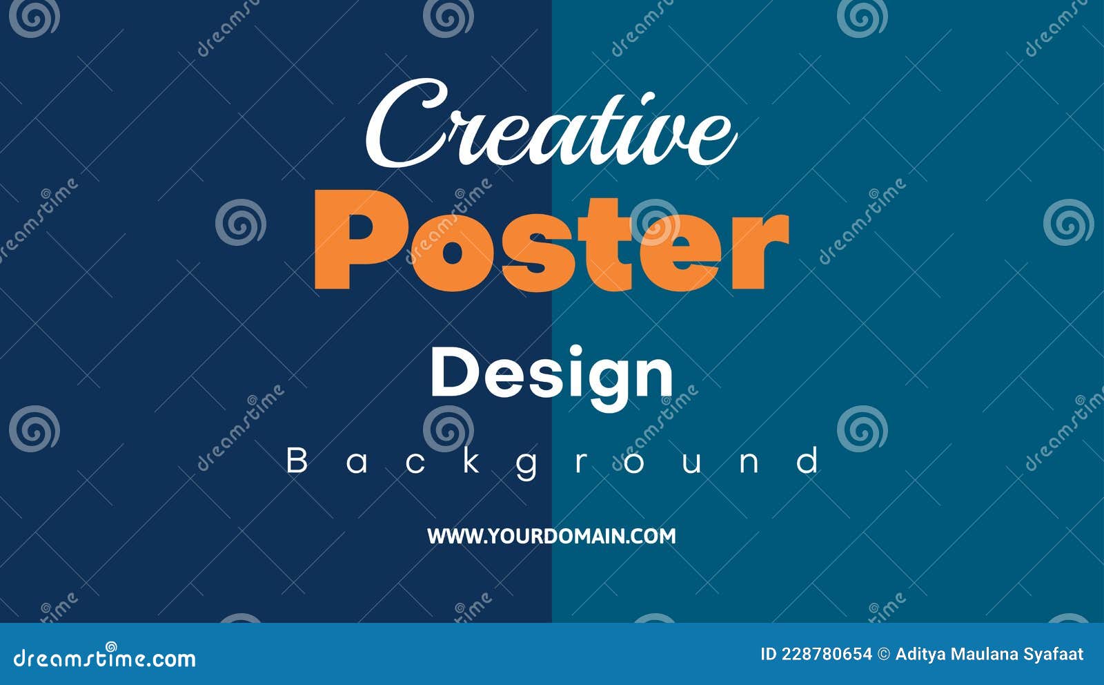 Simple Business Poster Design Template with Geometric Shape Stock ...