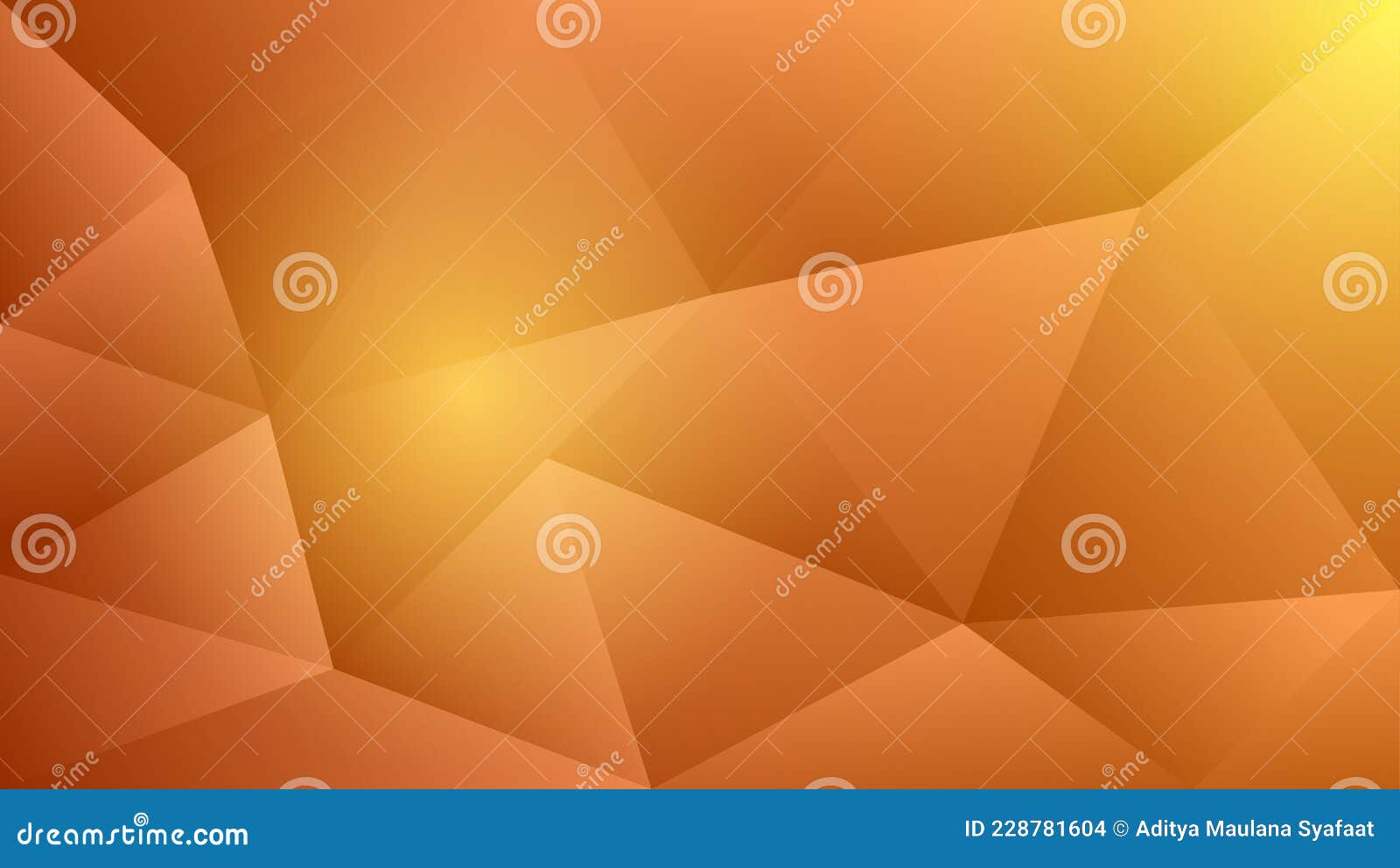 Abstract Polygonal Background with Orange Color Stock Vector ...