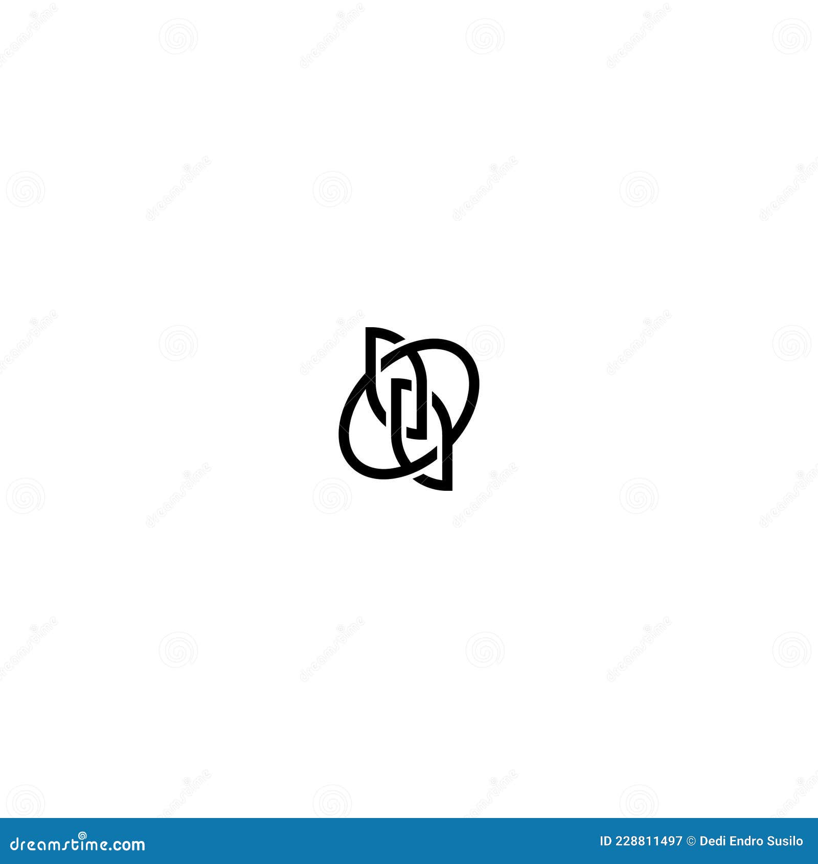 Logo, Symbol, Icon, Company or Business in the Form of Monogram Orbital ...