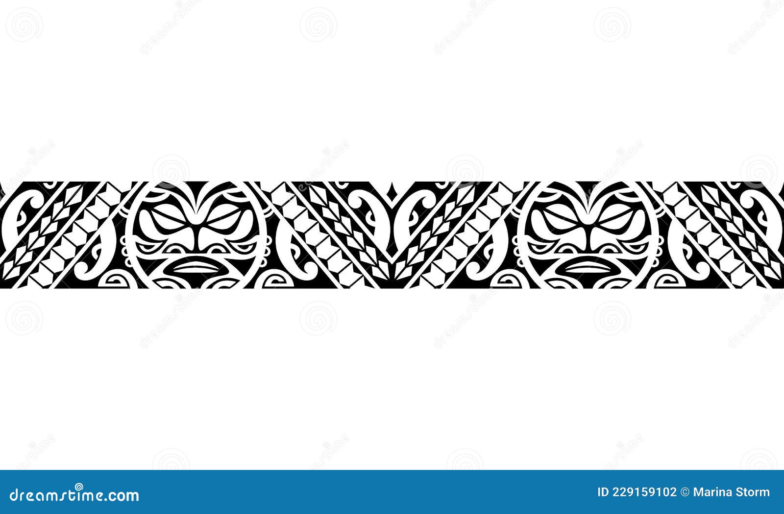 Tribal Armband Tattoo Vector Design Clipart | CartoonDealer.com #41570684