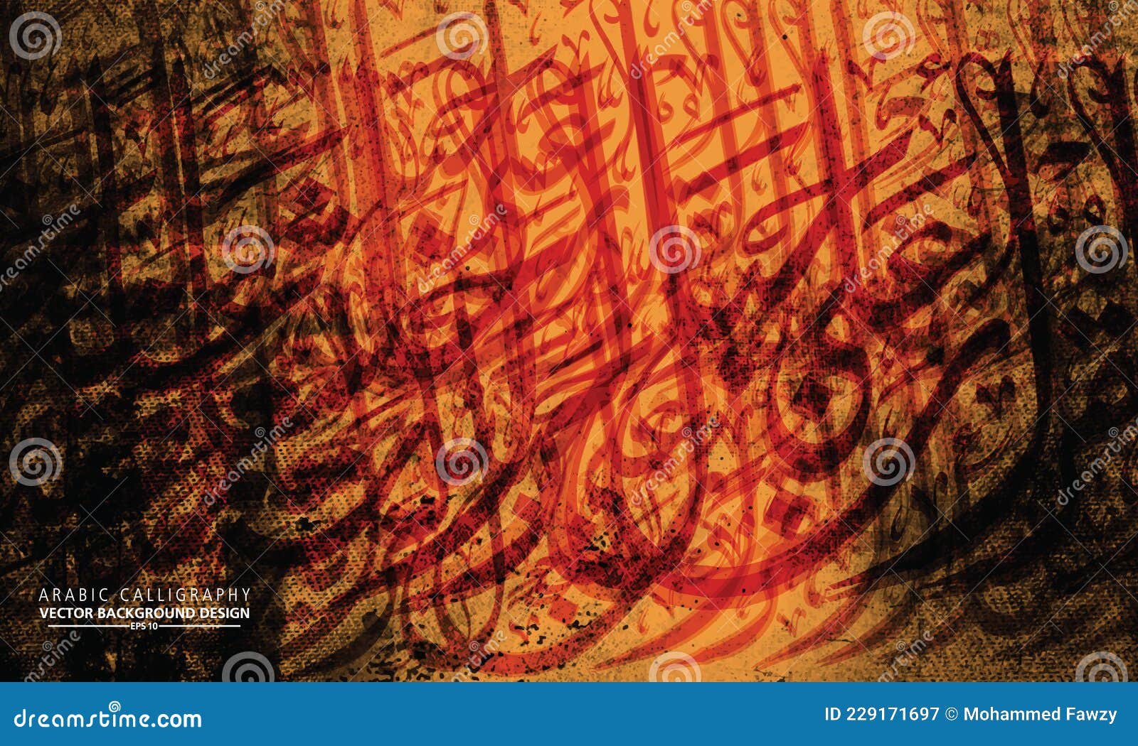 Arabic Background Theme, Arabic Art Calligraphy.- Vector Stock ...