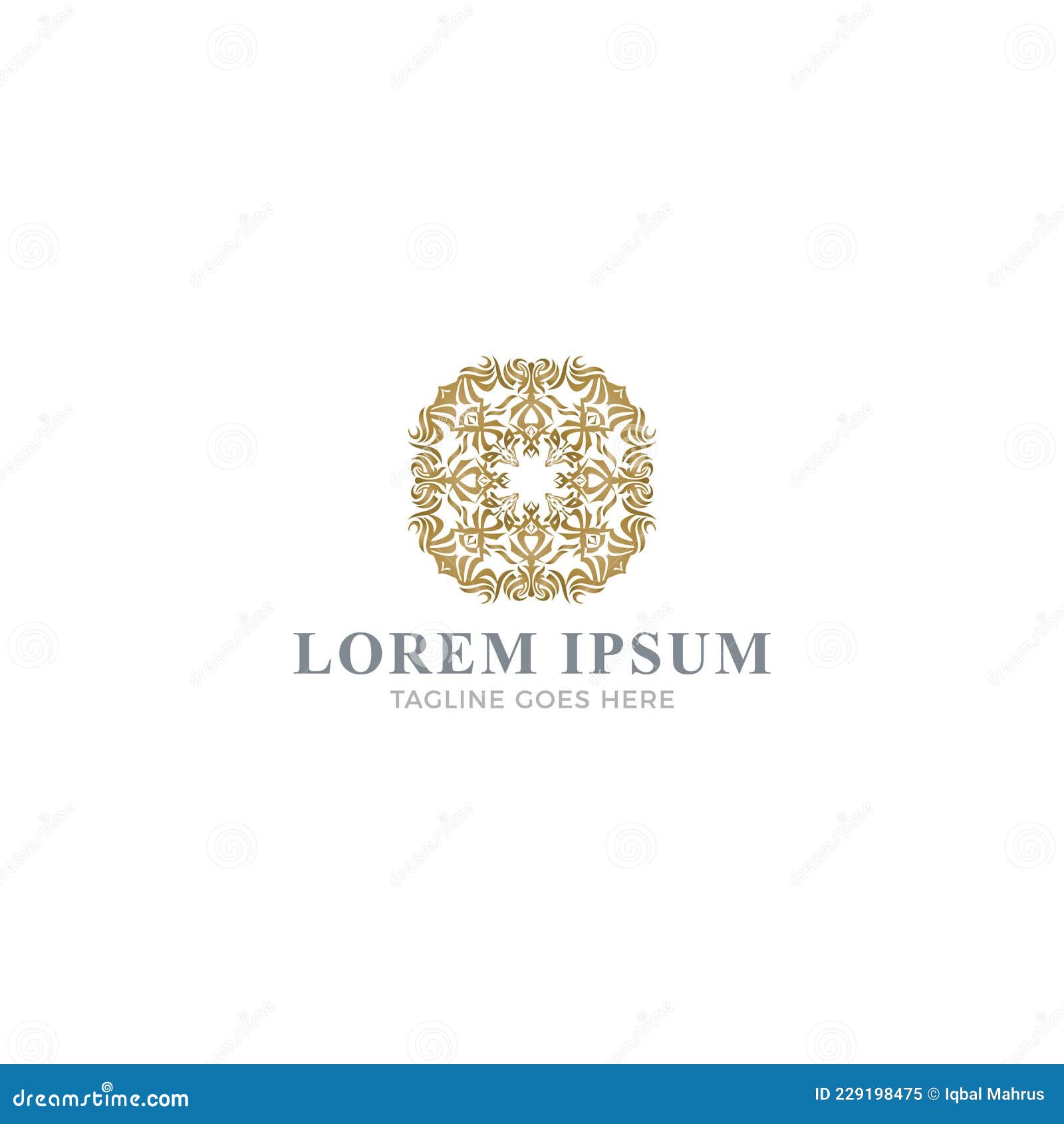 Luxurious Floral Logo Template for Brand Identity Stock Vector ...