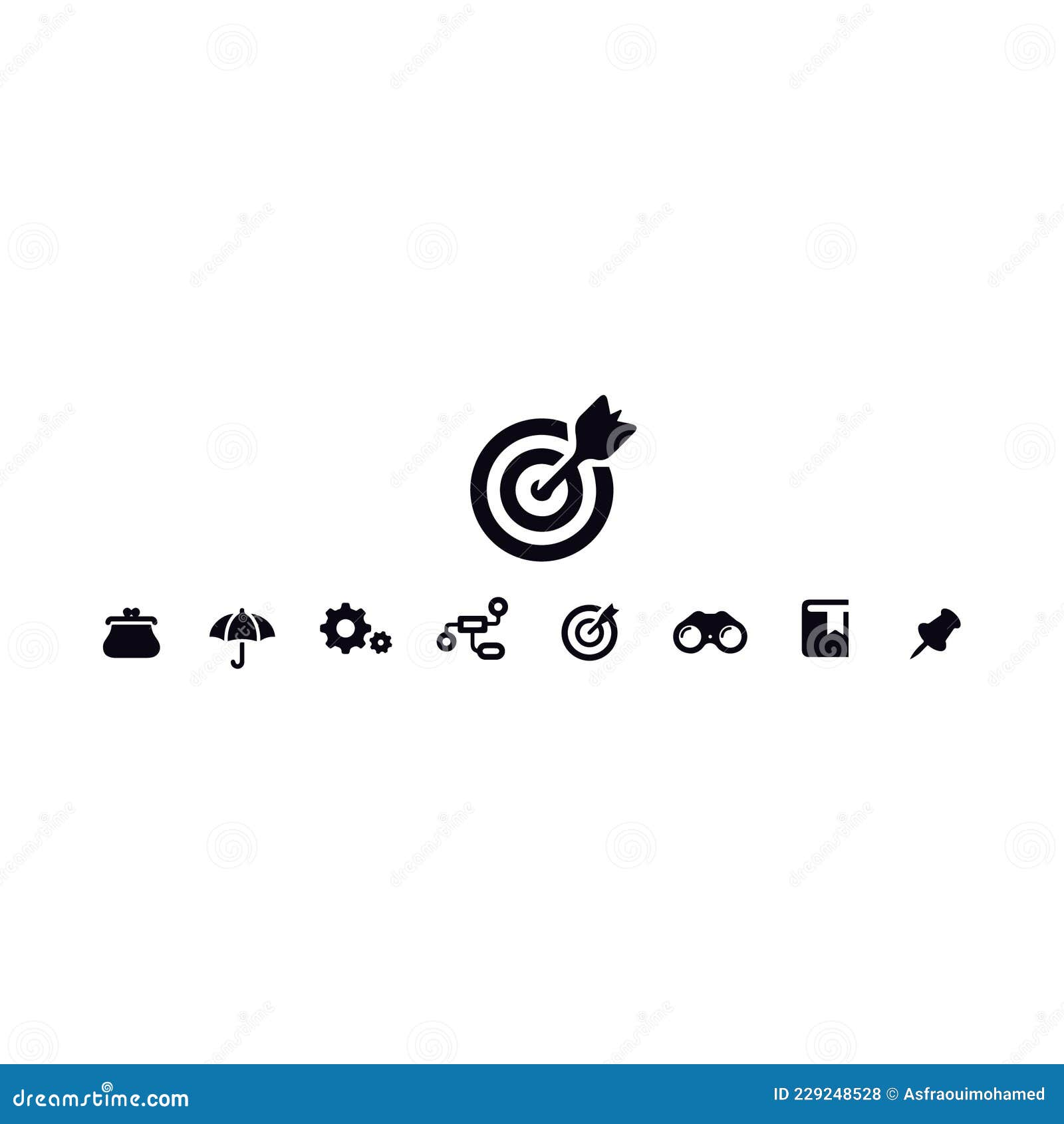 Business Tools Simple Icons for Web Design Stock Vector - Illustration ...