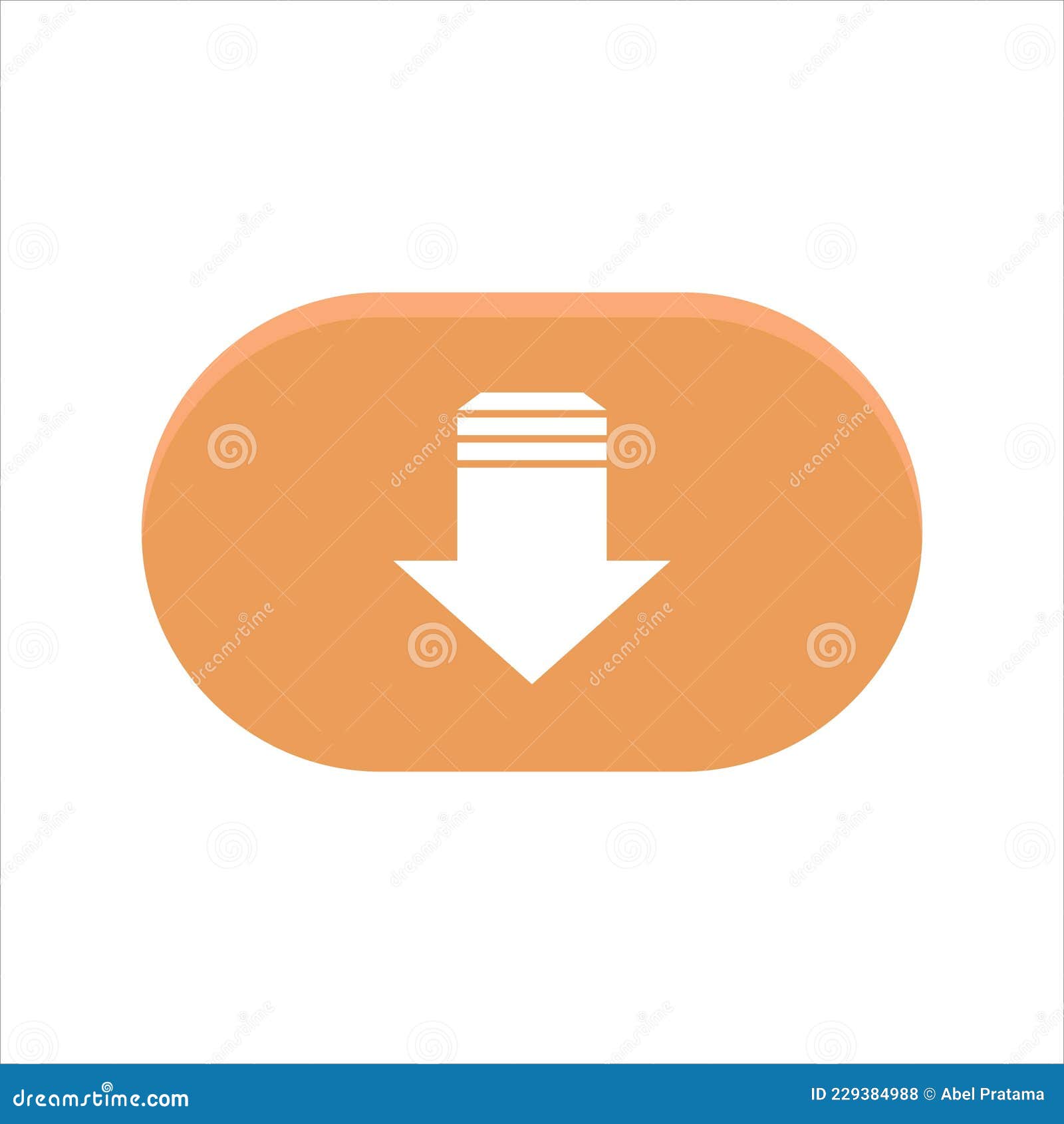 Download button template stock vector. Illustration of basic - 229384988