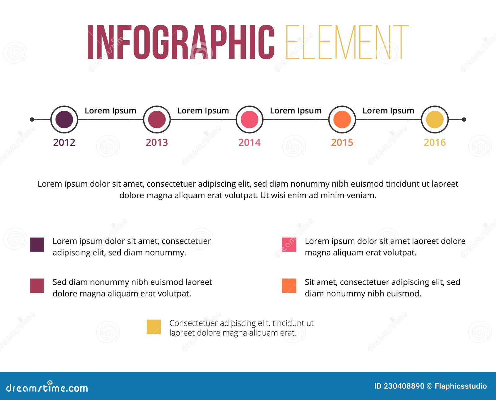 Road Map Information Infographic Element Stock Vector - Illustration of ...