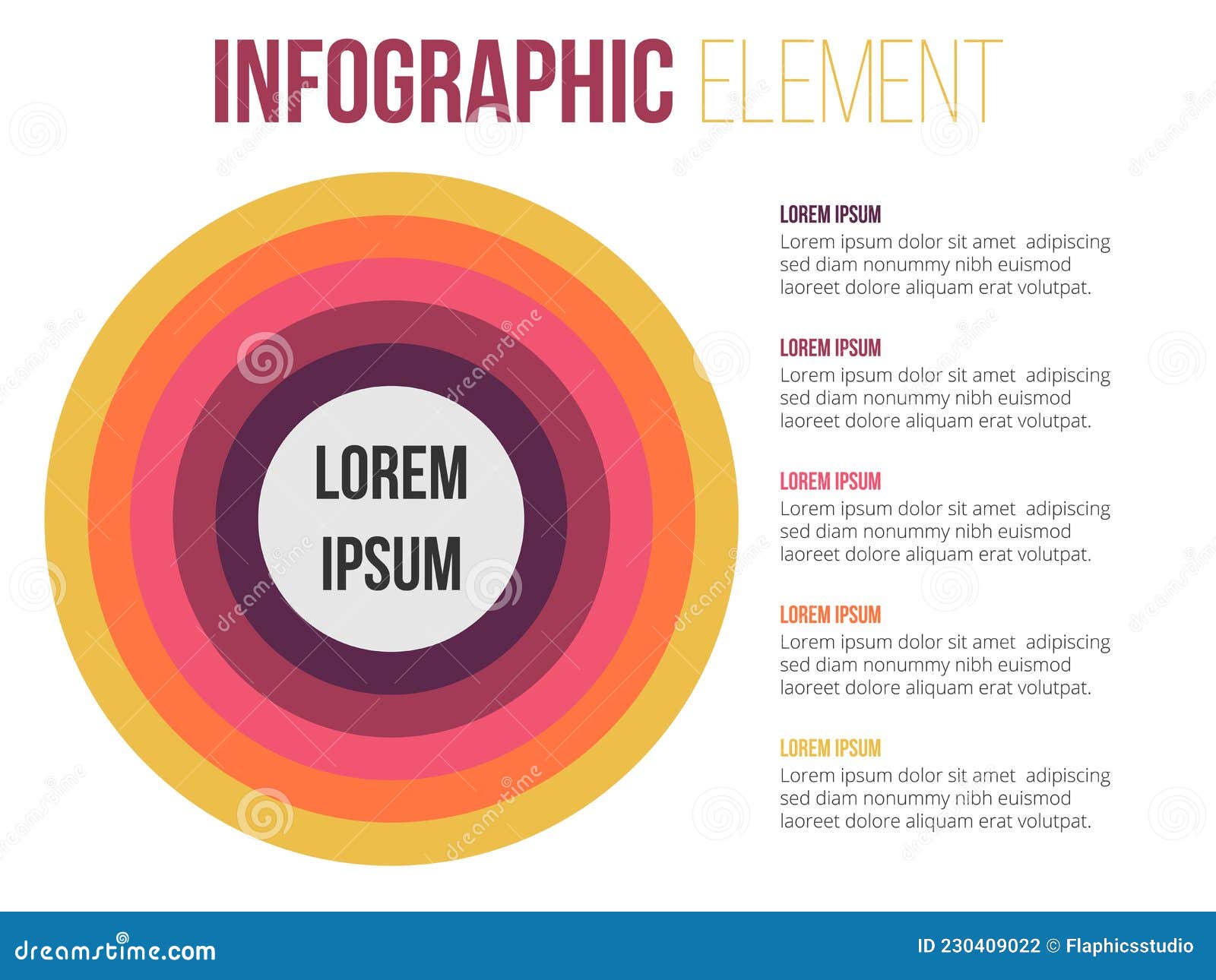 Circle Layer Information Infographic Element Stock Vector ...