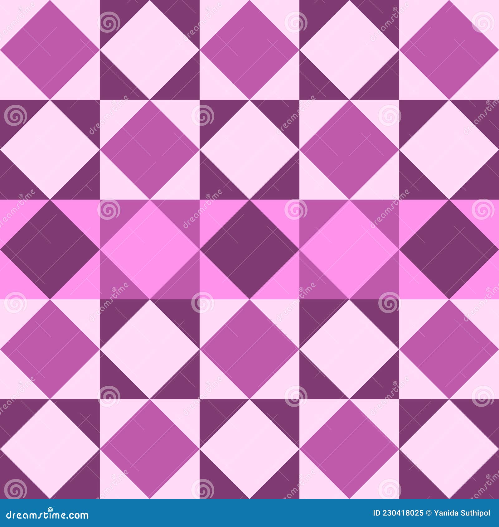 Violet Square Pattern, Geometric Template Stock Vector - Illustration ...