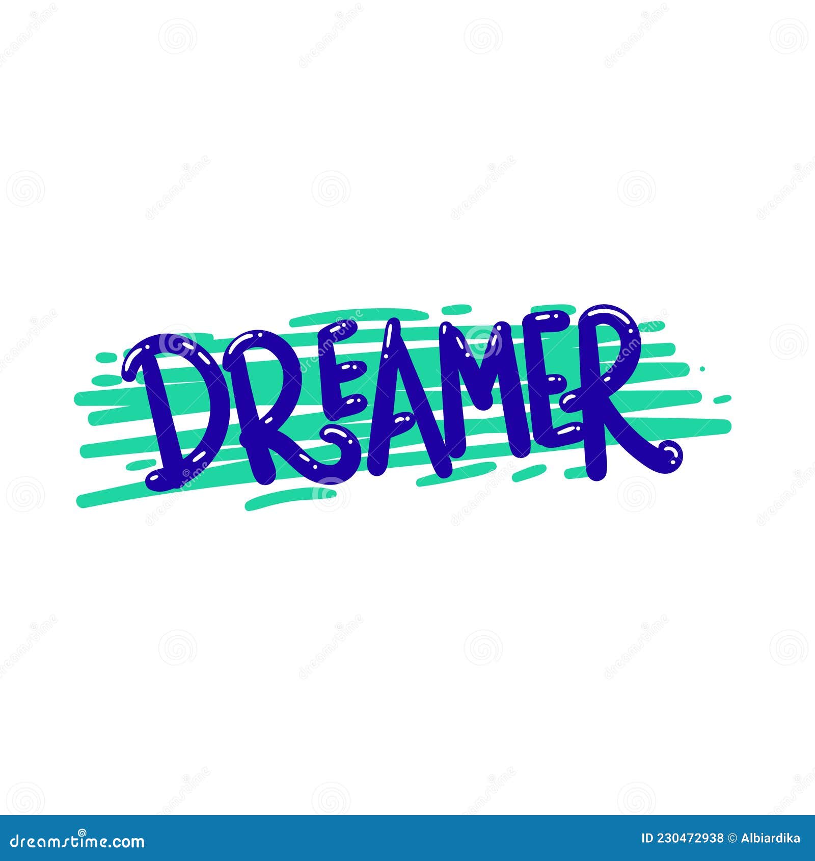 Dreamer Quote Text Typography Design Graphic Vector Stock Vector ...