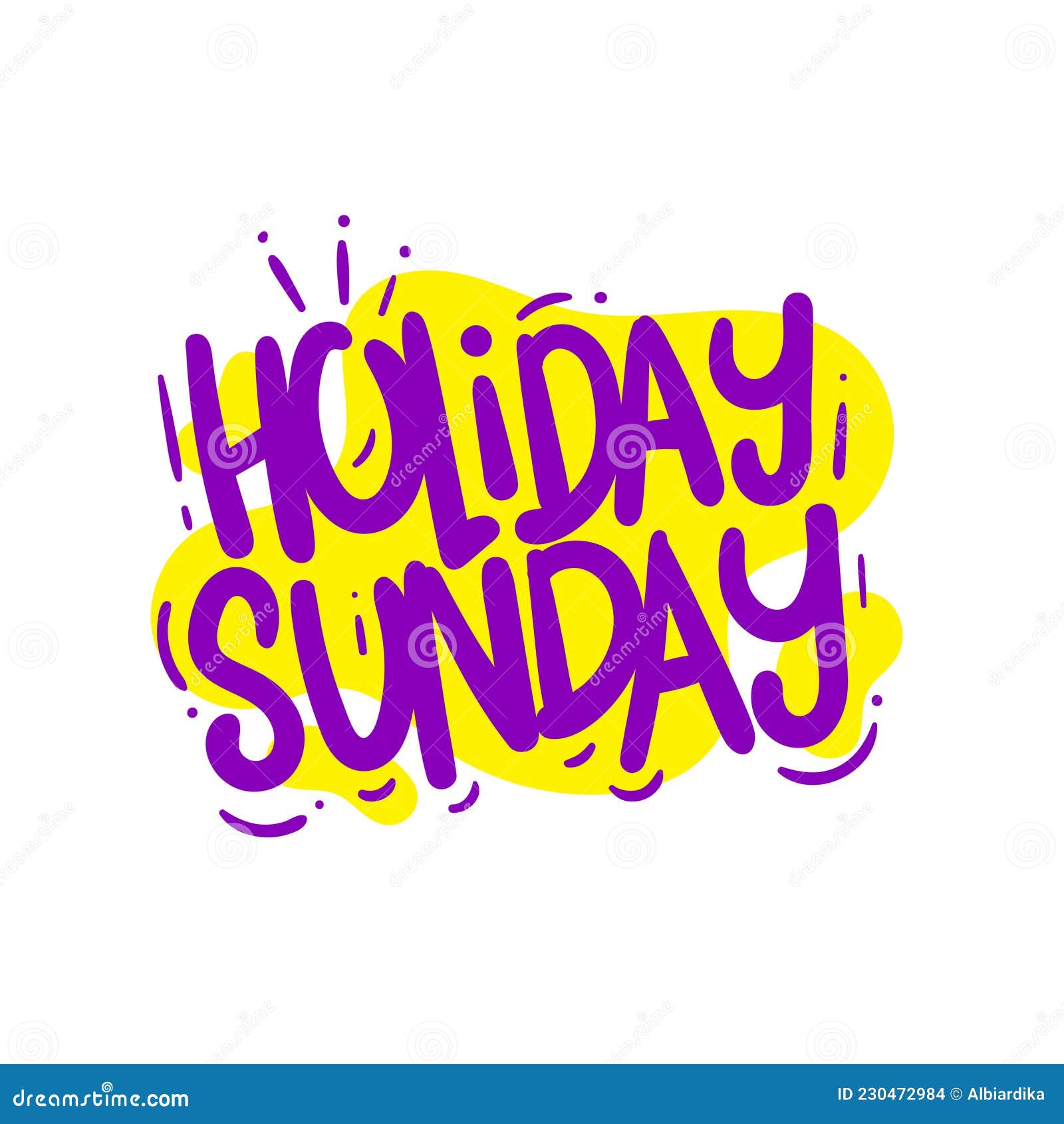 Holiday Sunday Quote Text Typography Design Graphic Vector Stock Vector ...