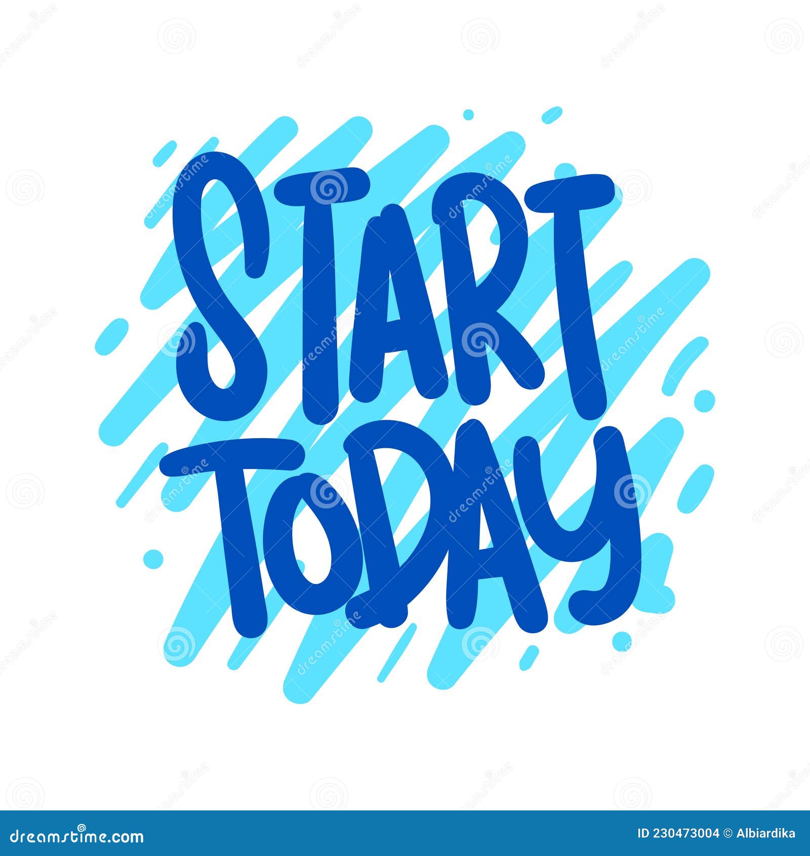 Start Today Quote Text Typography Design Graphic Vector Stock Vector ...