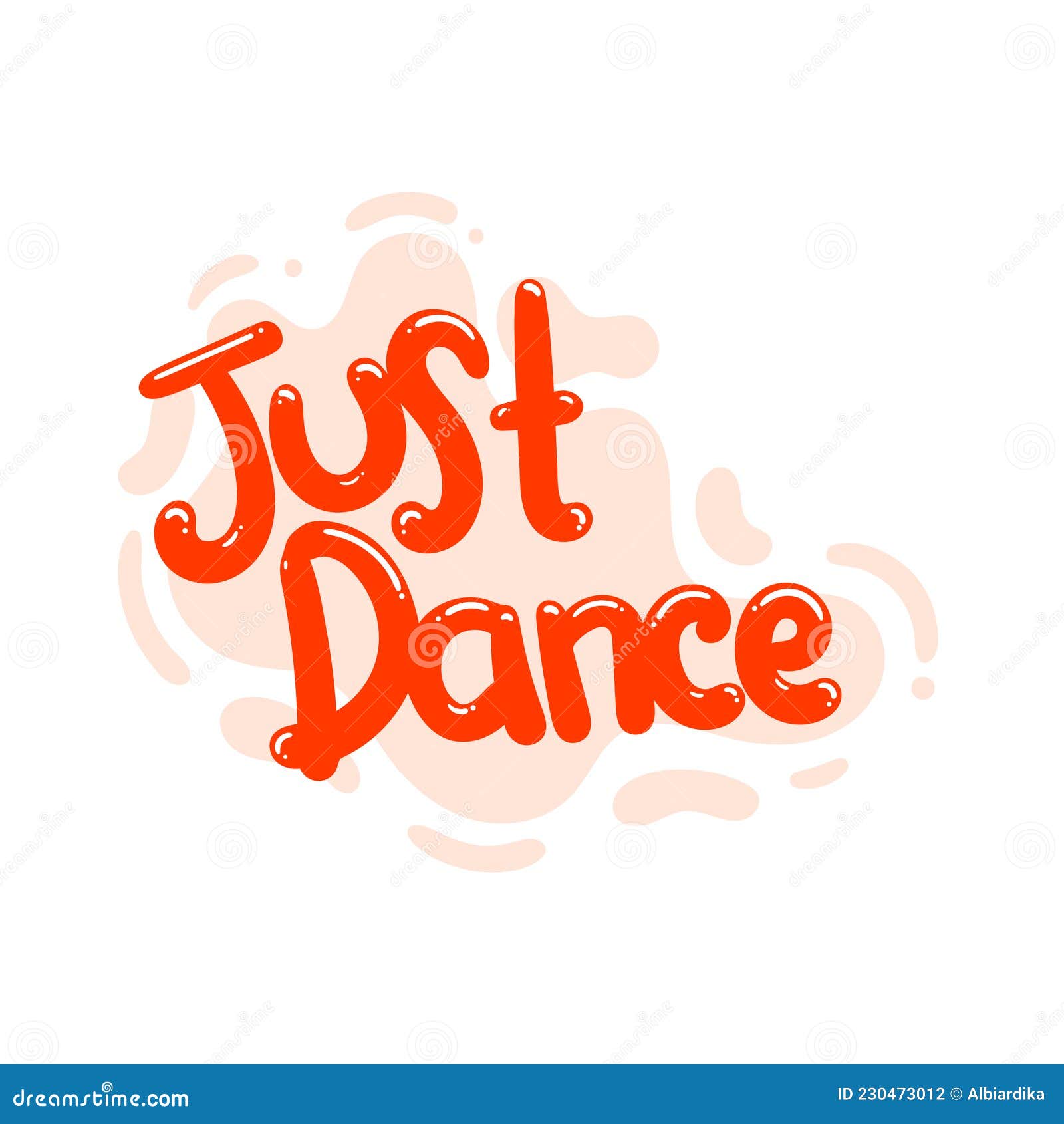 Just Dance Quote Text Typography Design Graphic Vector Stock Vector ...