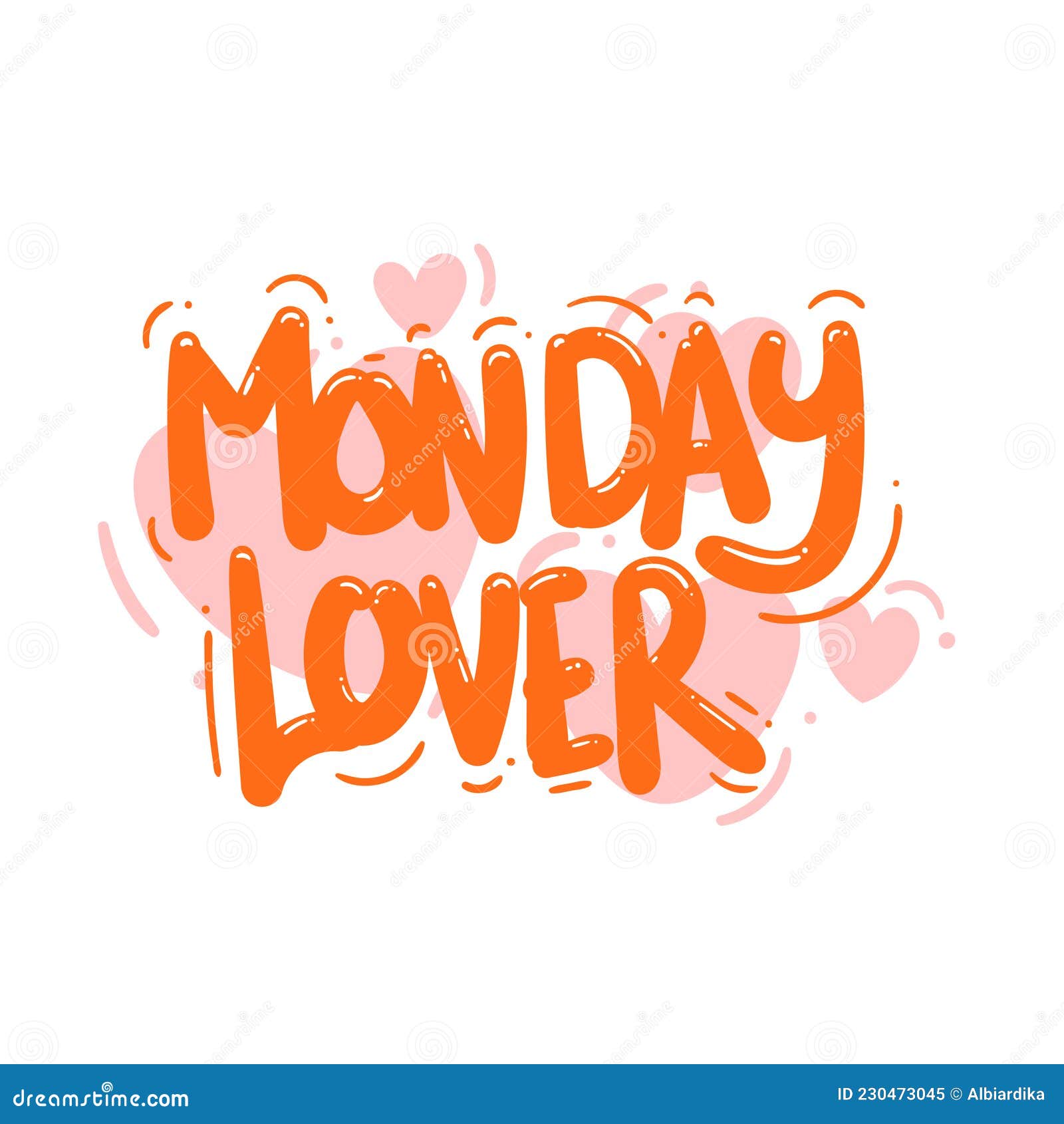 Monday Lover Quote Text Typography Design Graphic Vector Stock Vector ...
