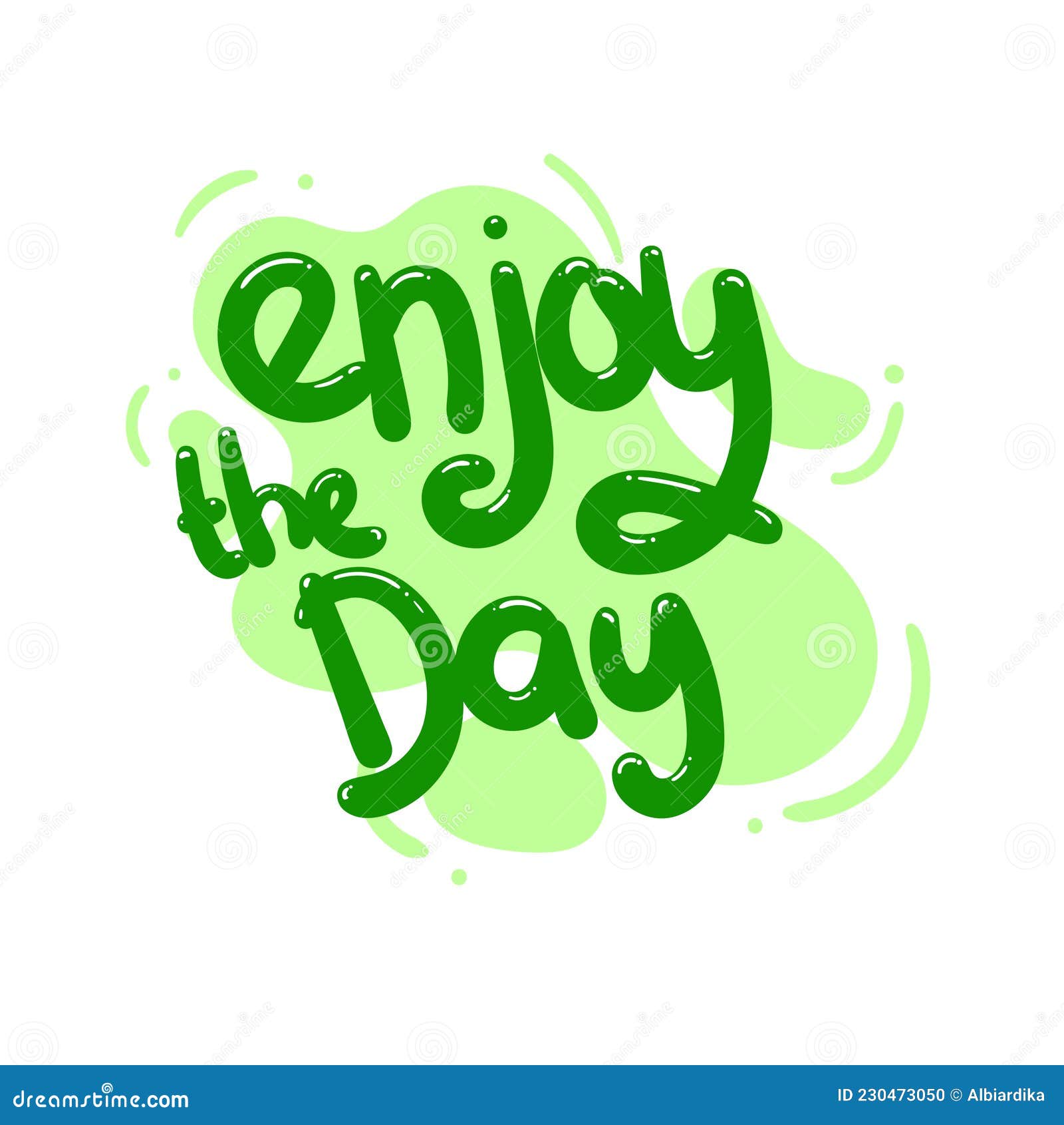 Enjoy the Day Quote Text Typography Design Graphic Vector Stock Vector ...