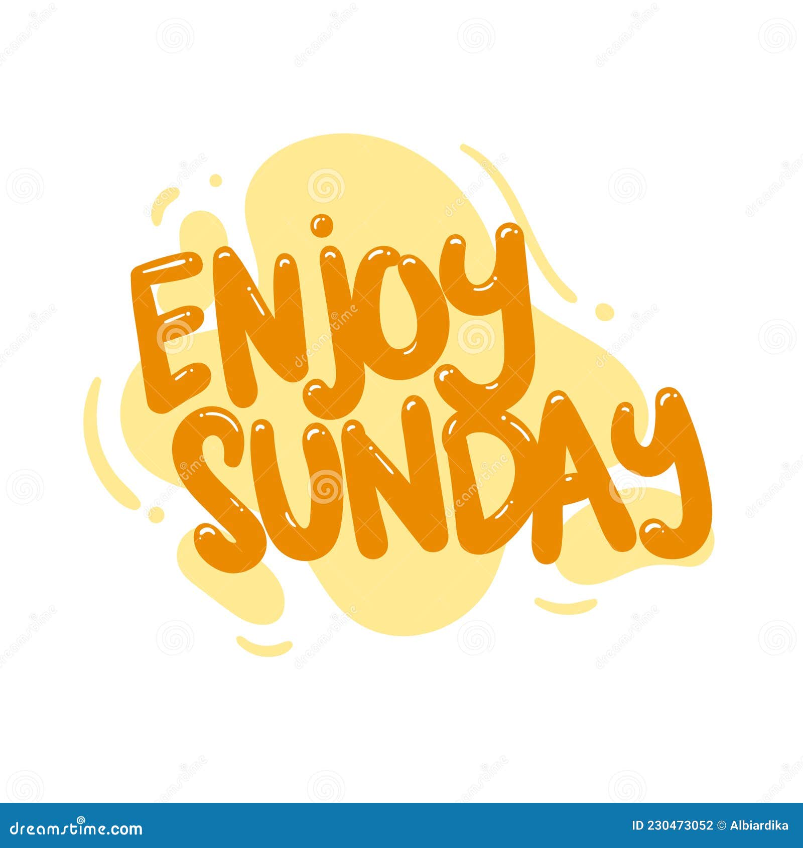 Enjoy Sunday Quote Text Typography Design Graphic Vector Stock Vector ...