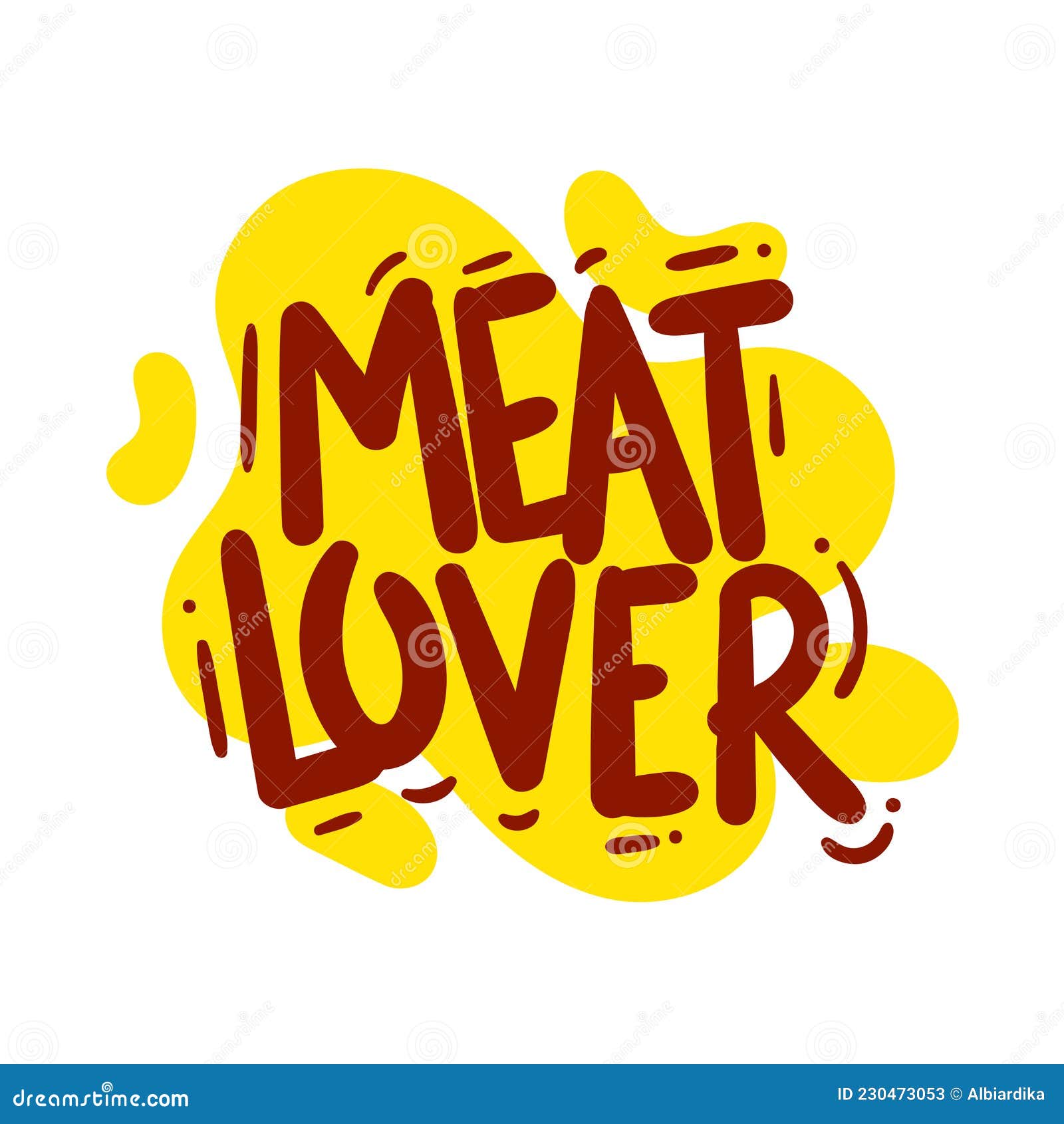 Meat Lover Quote Text Typography Design Graphic Vector Stock Vector ...