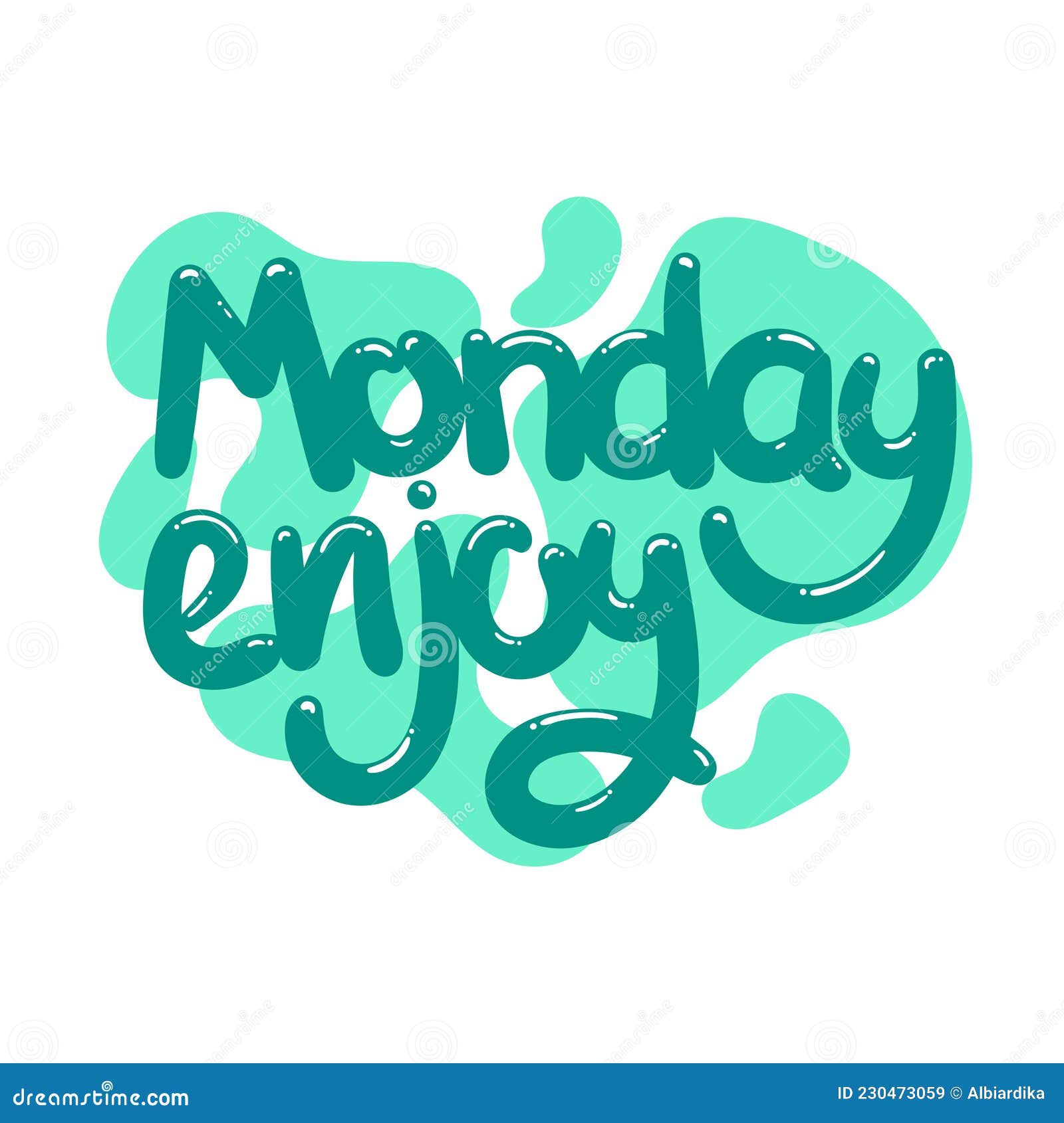 Monday Enjoy Quote Text Typography Design Graphic Vector Stock Vector ...