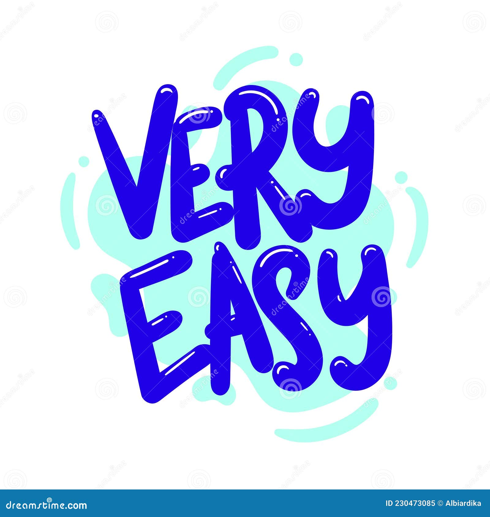 Very Easy Quote Text Typography Design Graphic Vector Stock Vector ...