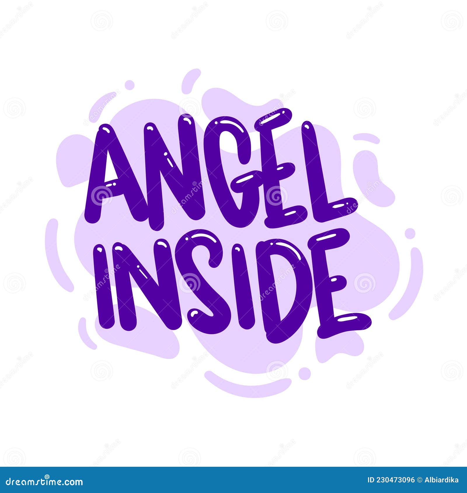 Angel Inside Quote Text Typography Design Graphic Vector Stock Vector ...