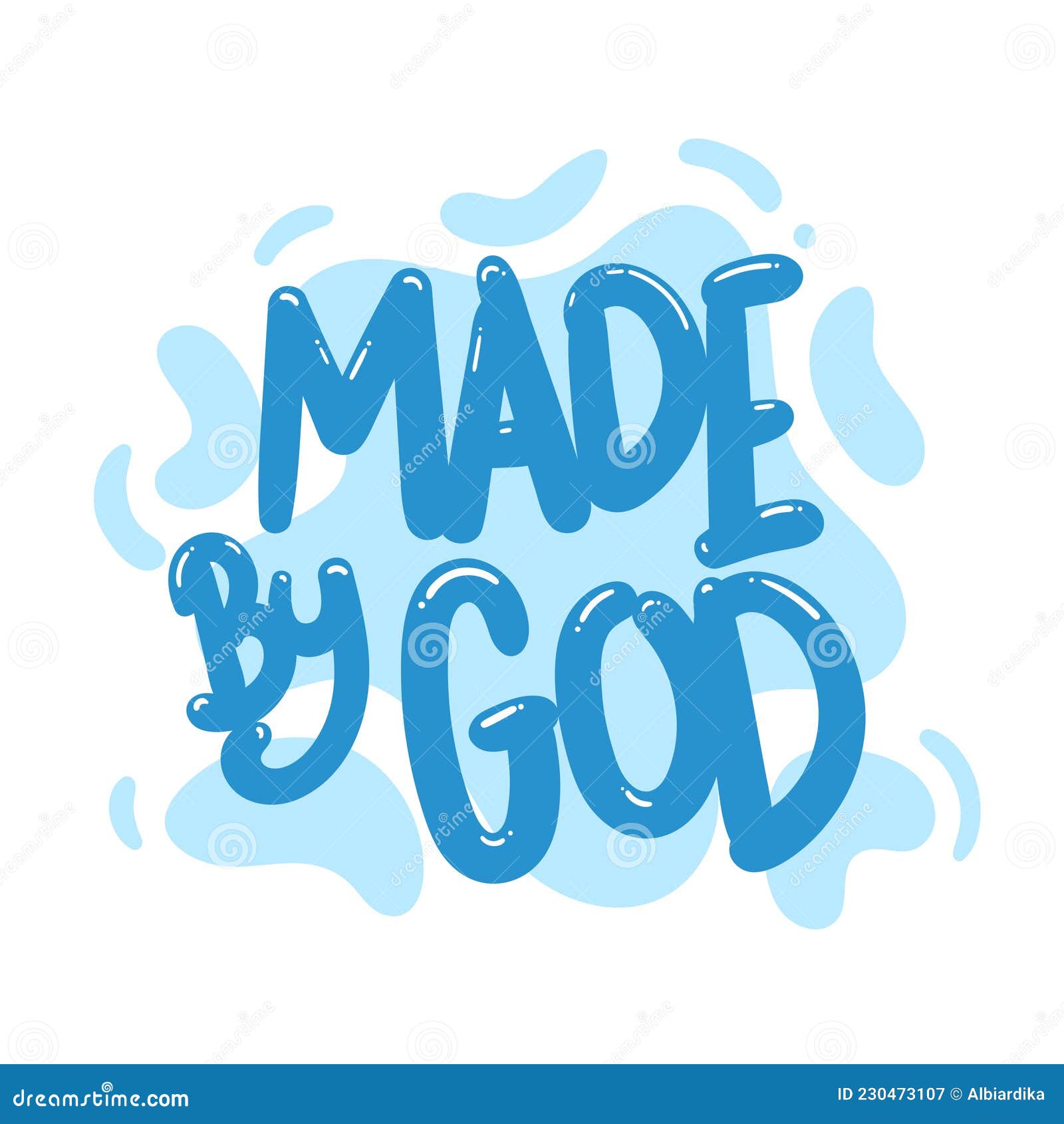 Made by God Quote Text Typography Design Graphic Vector Stock Vector ...