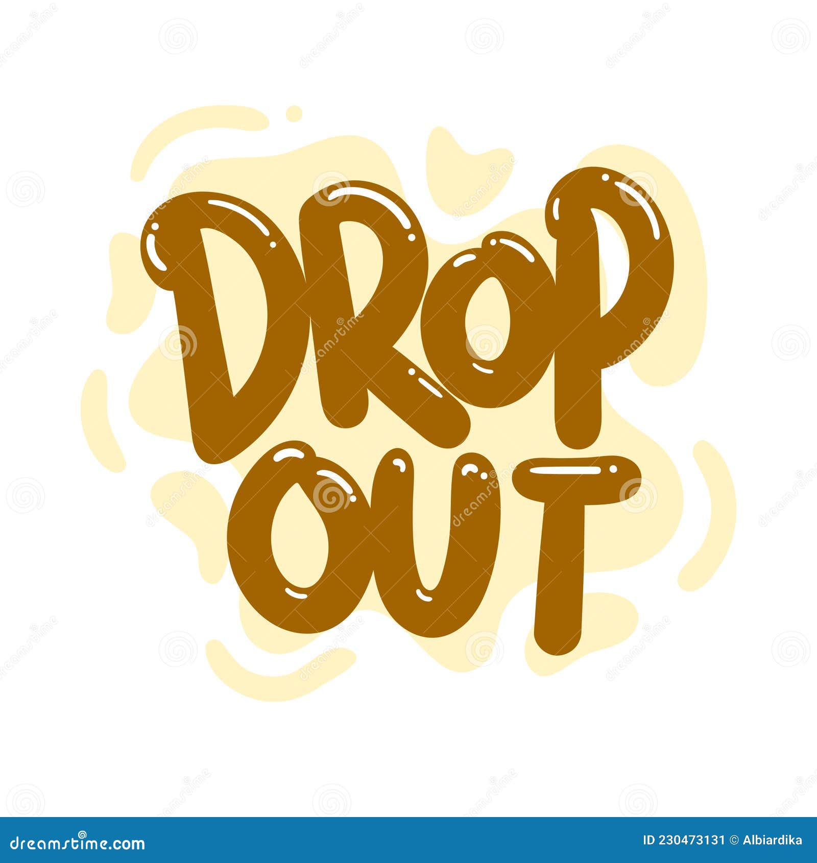 Drop Out Quote Text Typography Design Graphic Vector Stock Vector ...