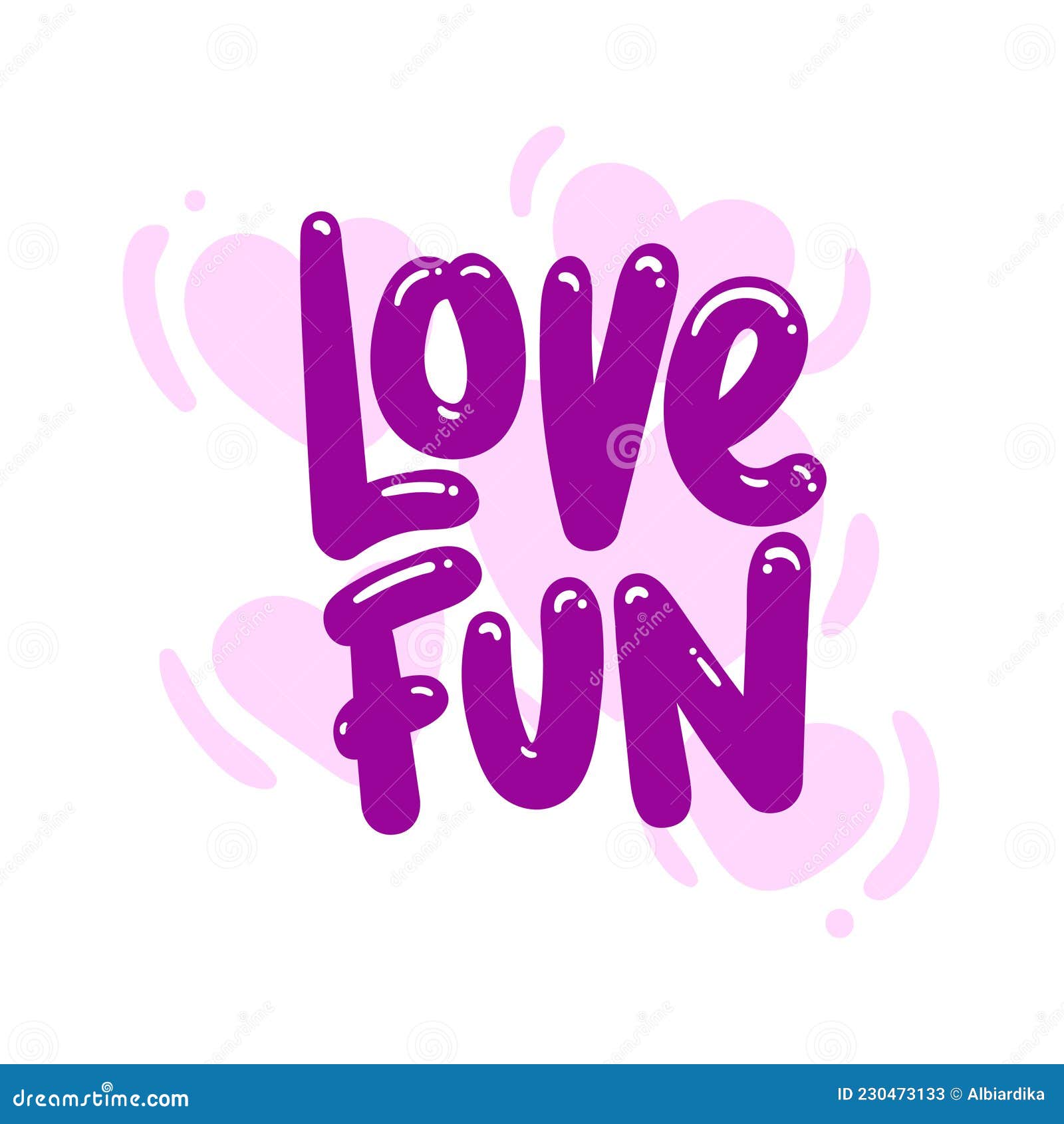 Love Fun Quote Text Typography Design Graphic Vector Stock Vector ...