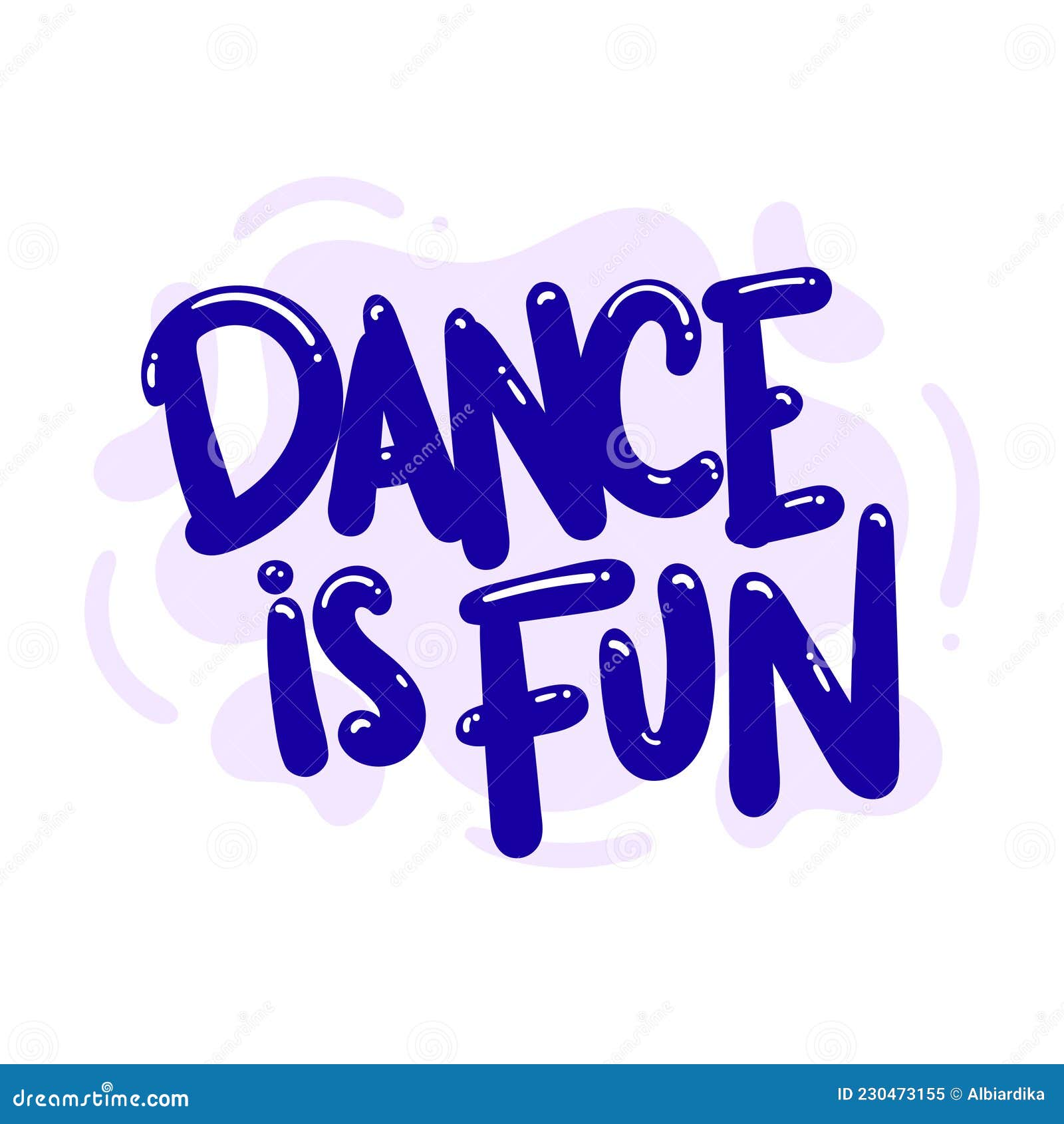 Dance is Fun Quote Text Typography Design Graphic Vector Stock Vector ...