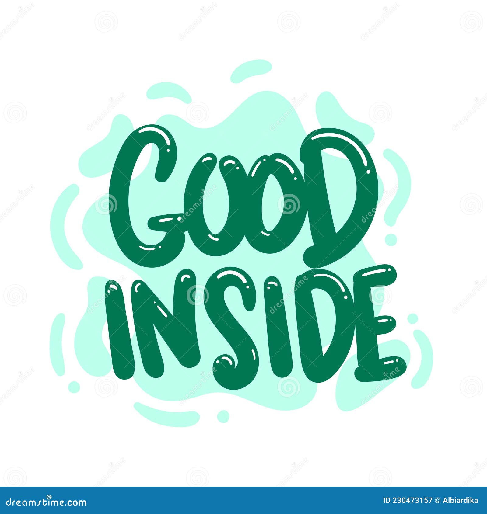Good Inside Quote Text Typography Design Graphic Vector Stock Vector ...