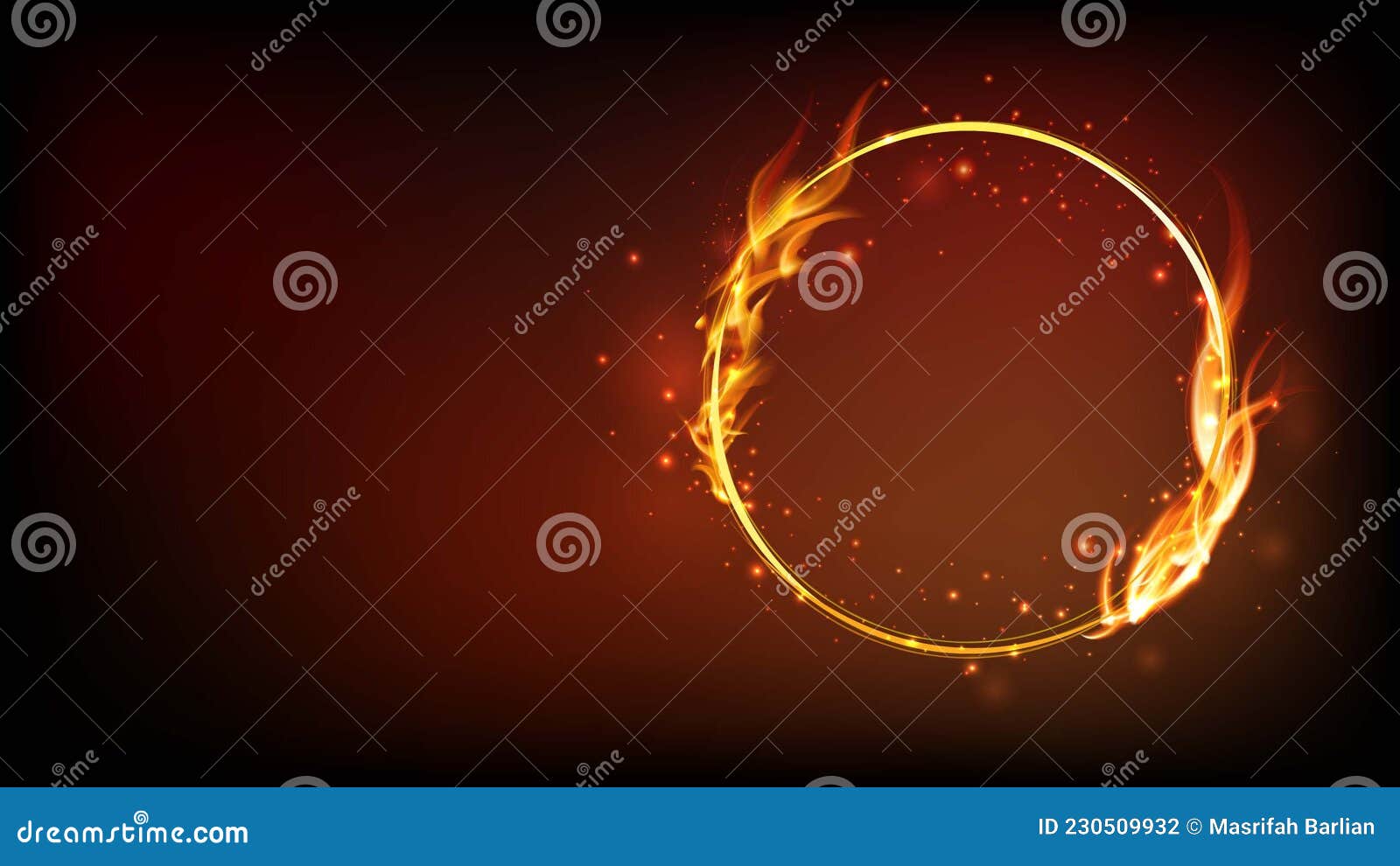 Ring Fire Vector Illustration Basic RGB Stock Vector - Illustration of ...
