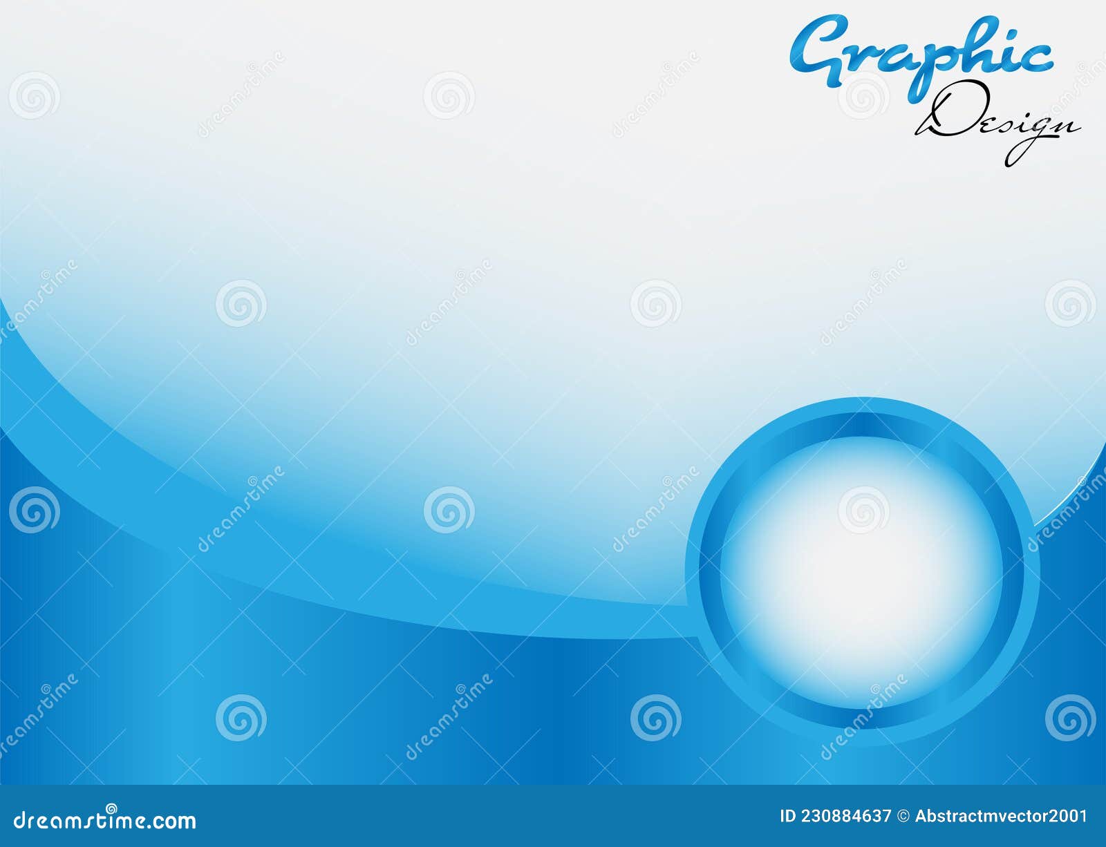 Blue Color Simple Abstract Vector Art by Abstract M Vector Stock Vector ...