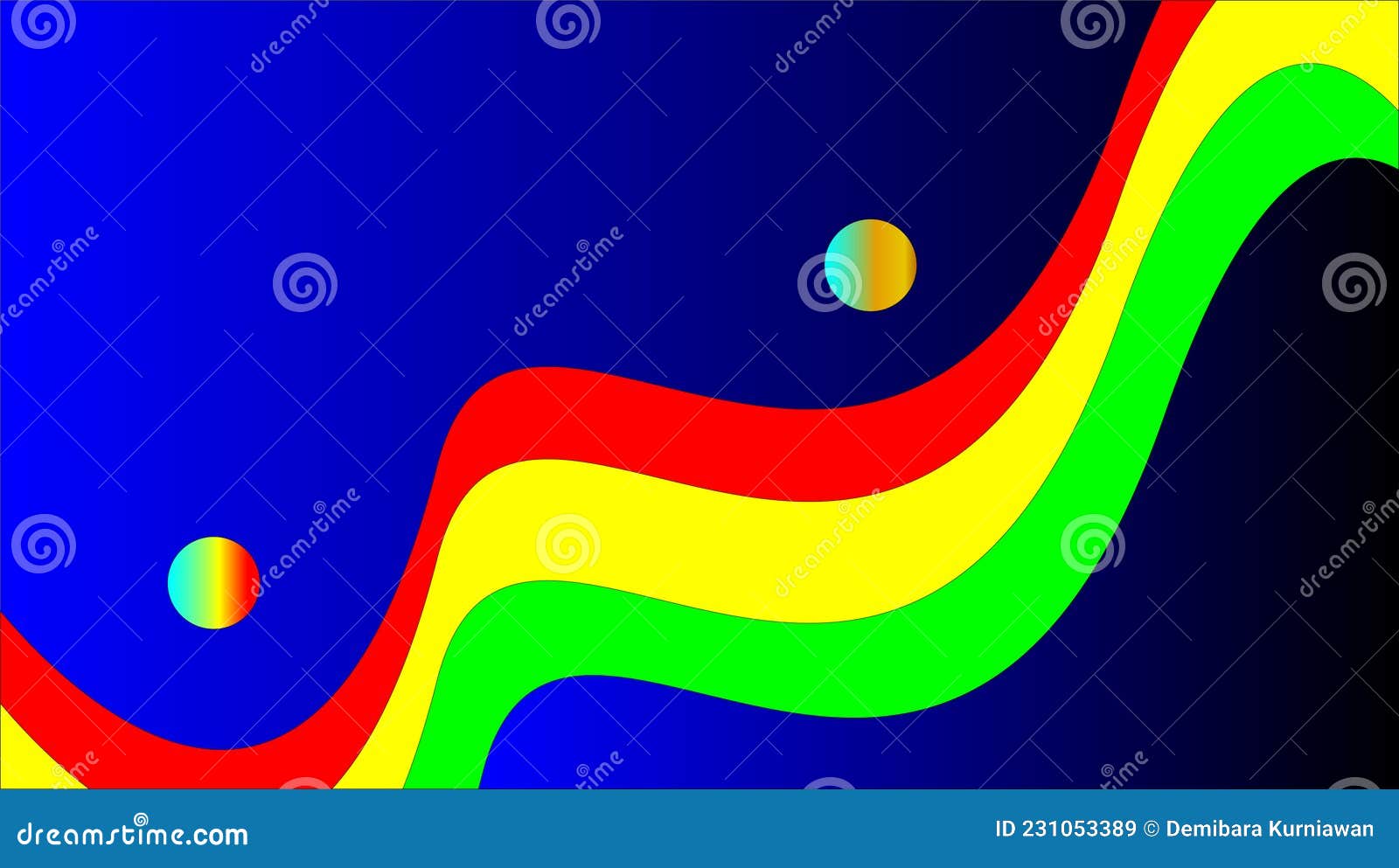 Rainbow Playful Abstract Background Vector Stock Vector - Illustration ...