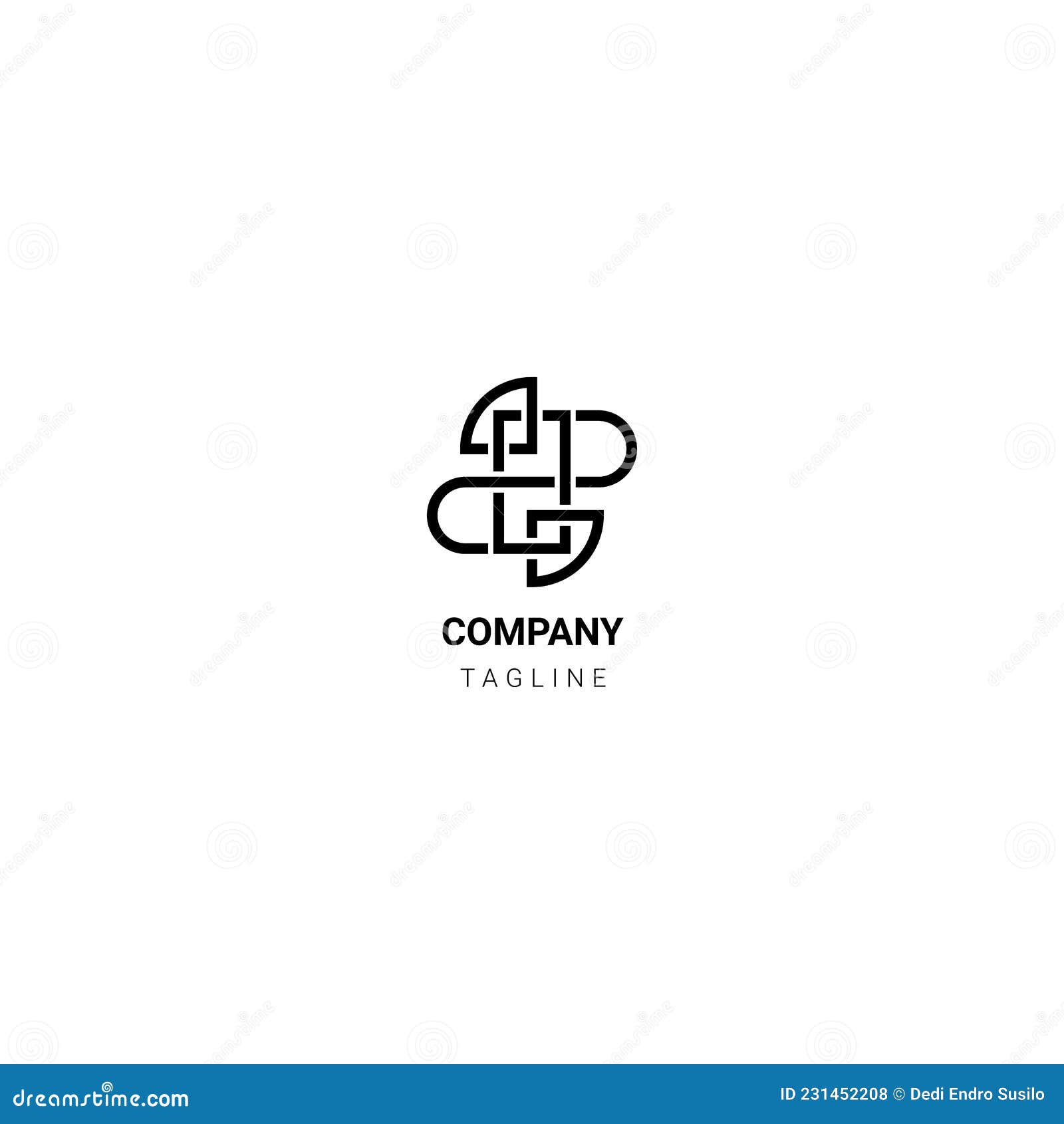 Logo, Icon, Symbol, Company or Business Monogram Geometry Has a ...