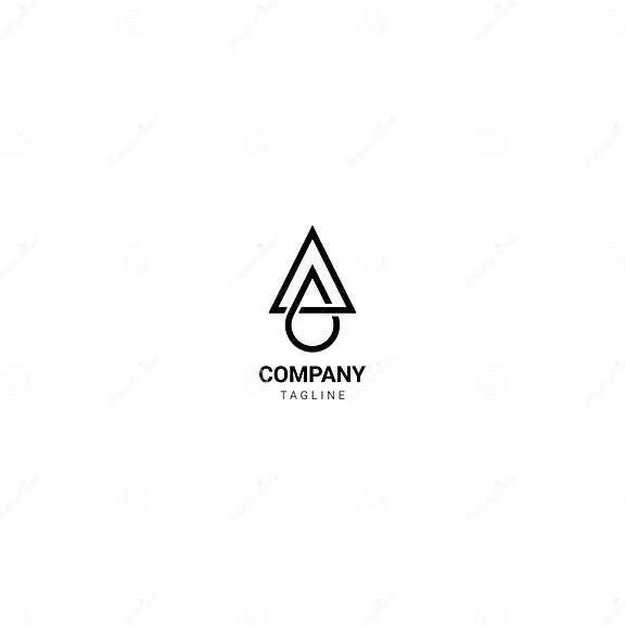 The Drip Triangle Monogram Logo Has the Meaning of Focus on Goals and ...