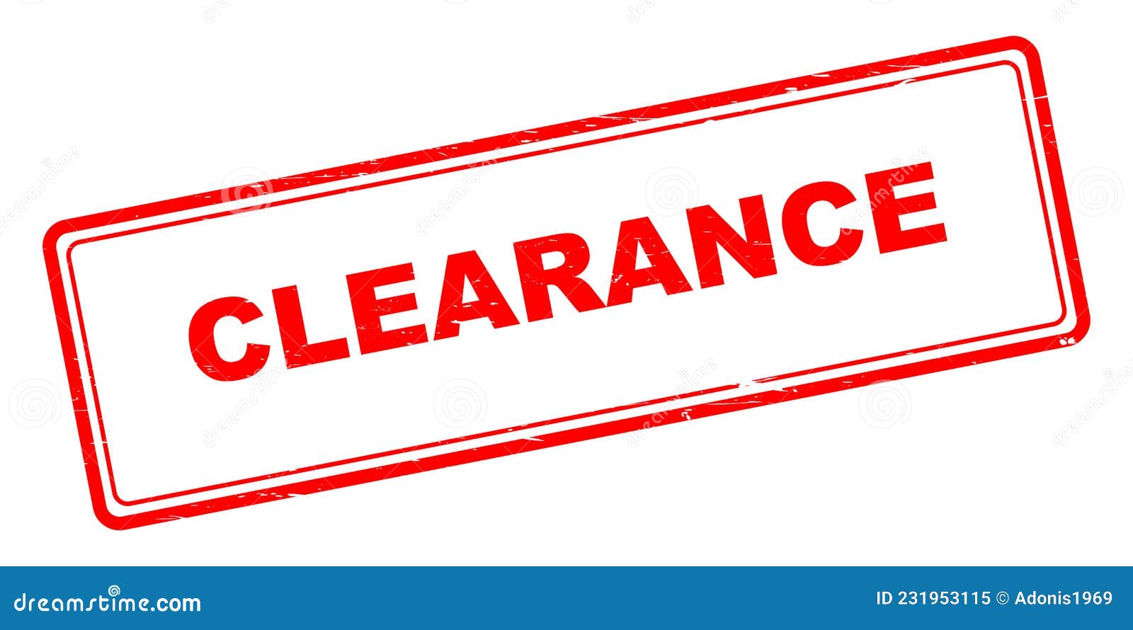 Clearance stamp on white stock illustration. Illustration of pricing ...