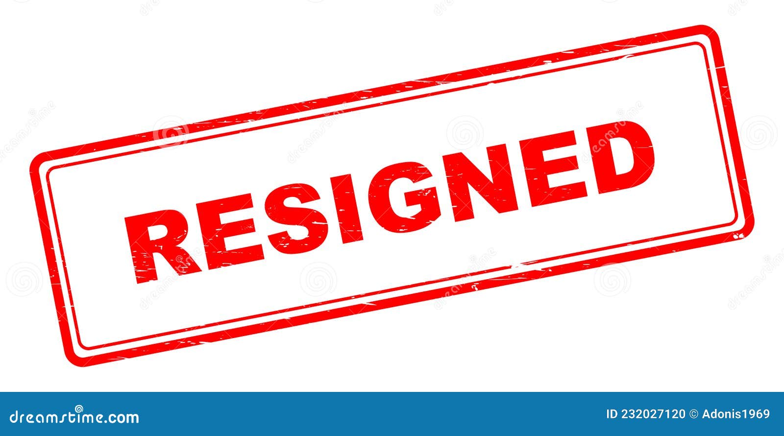 Resigned stamp on white stock illustration. Illustration of finish ...