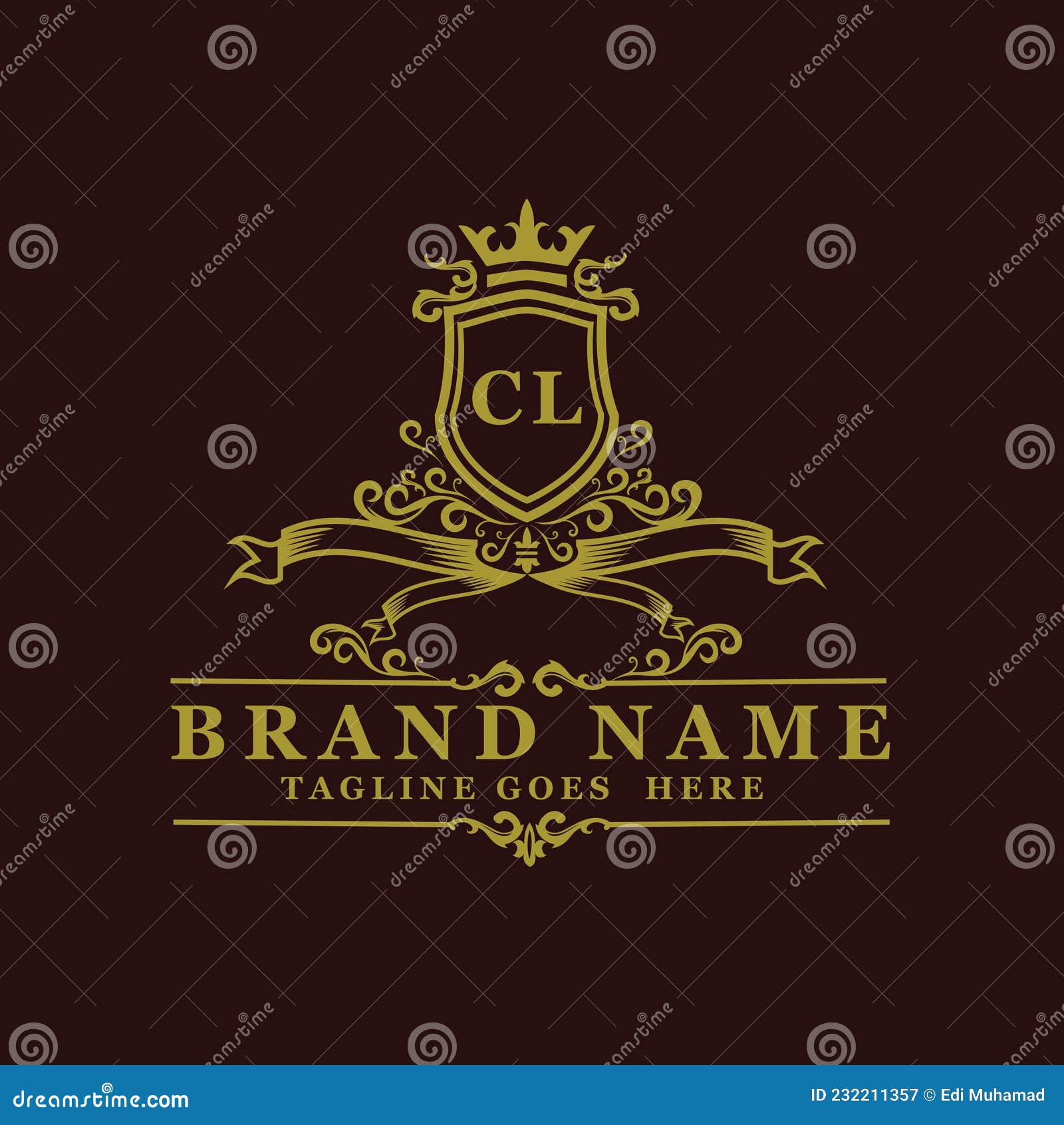 Letter CL Initial Caligrhapy Logos Stock Vector - Illustration of ...