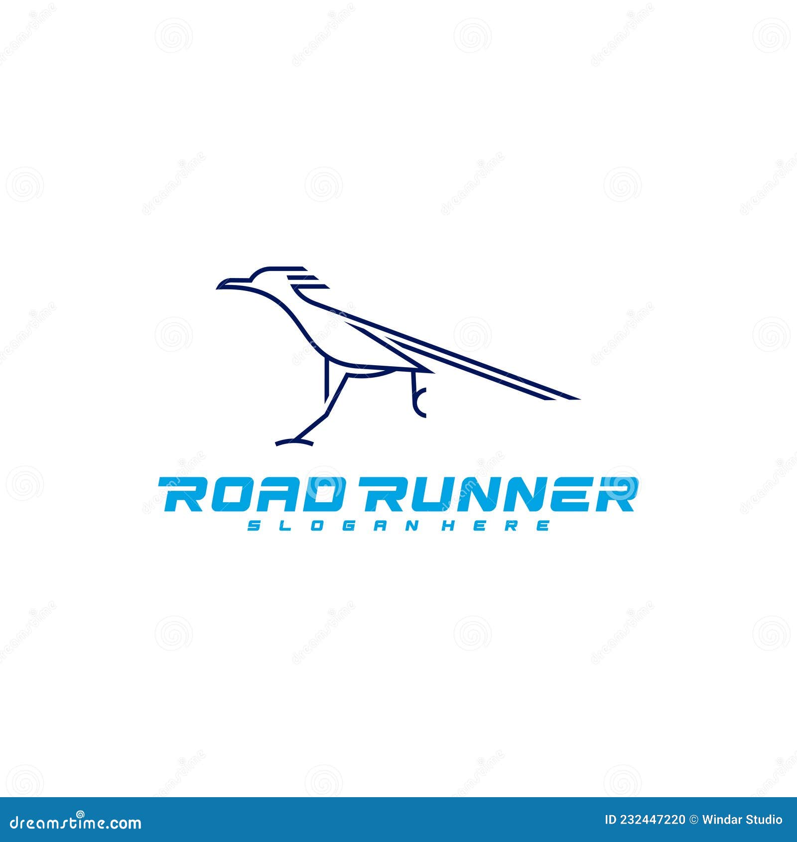 Roadrunner Logo In Red Circle. Bird Logo. Stock Image | CartoonDealer ...