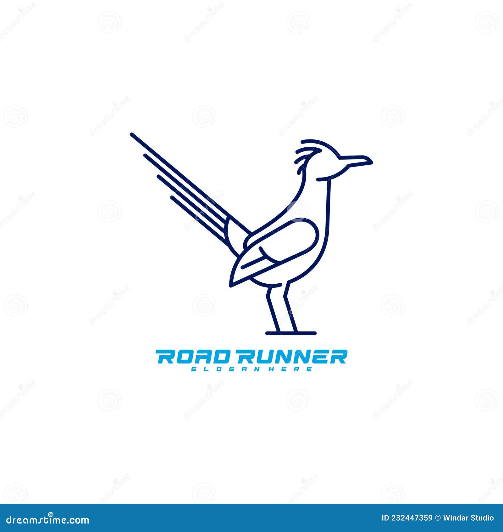 Roadrunner Logo In Red Circle. Bird Logo. Stock Image | CartoonDealer ...