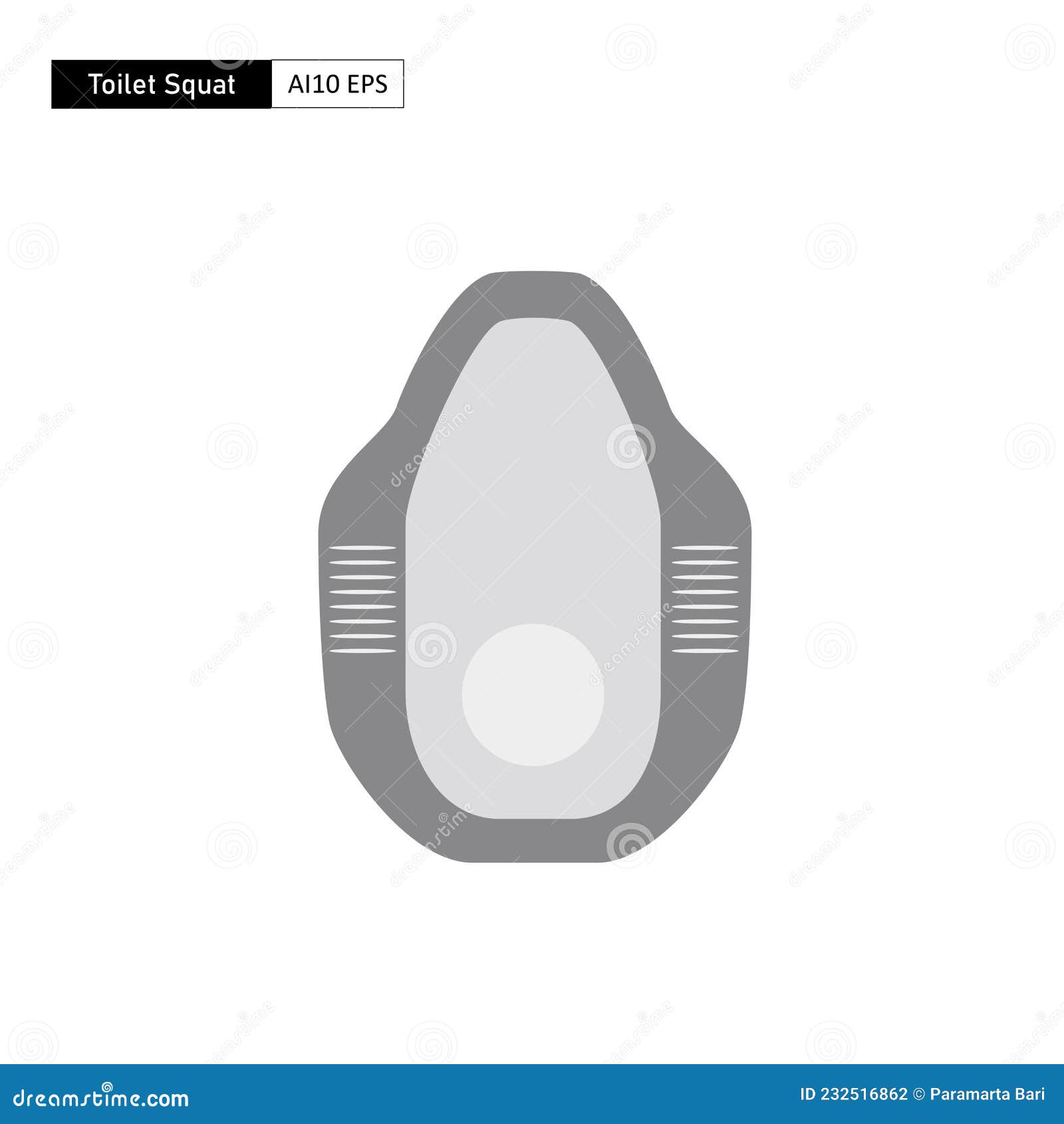 Squat Toilet Seat Icon, Asian Traditional Toilet Bathroom Style. Vector ...