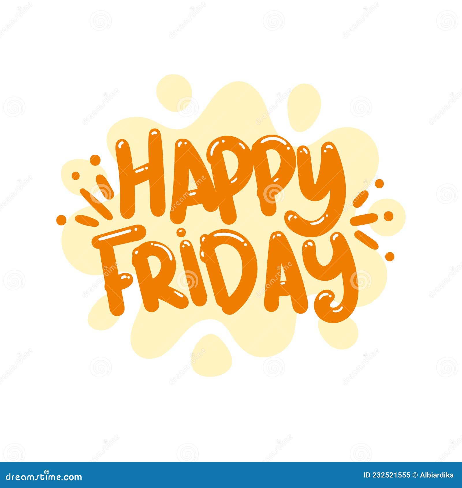 Happy Friday Quote Text Typography Design Graphic Vector Stock Vector ...