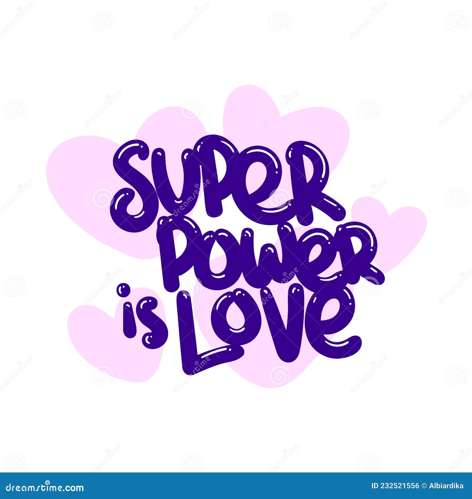 Super Power is Love Quote Text Typography Design Graphic Vector Stock ...