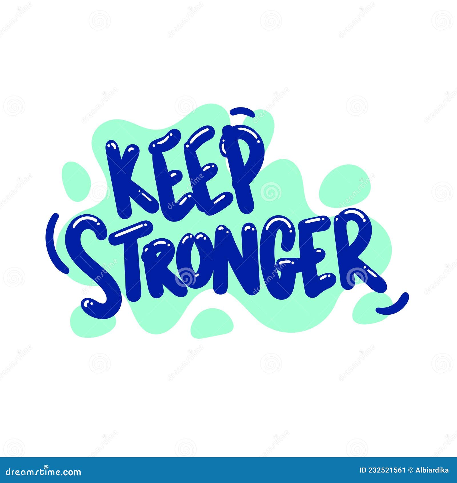 Keep Stronger Quote Text Typography Design Graphic Vector Stock Vector ...