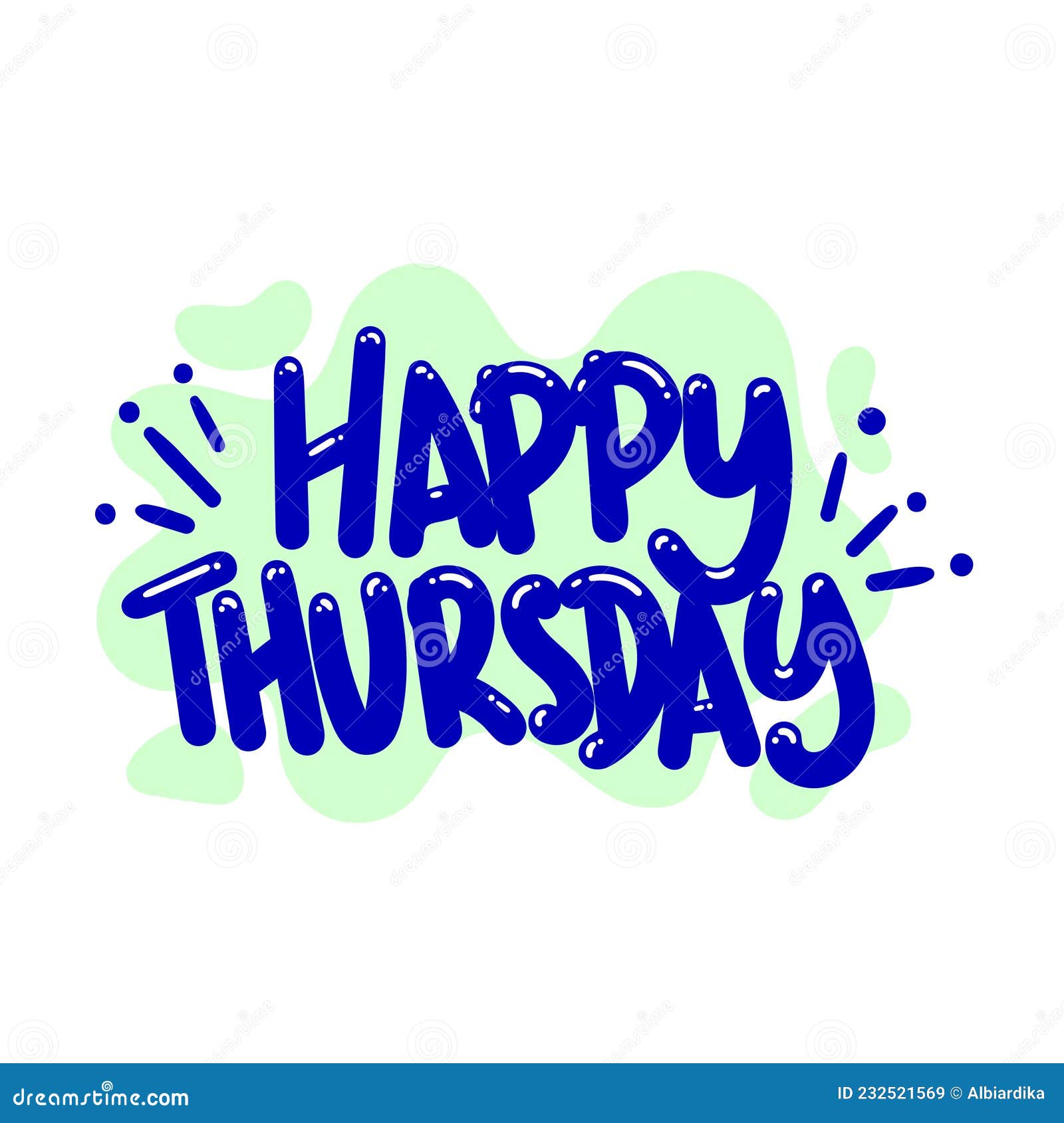 Happy Thursday Day Quote Text Typography Design Graphic Vector Stock ...