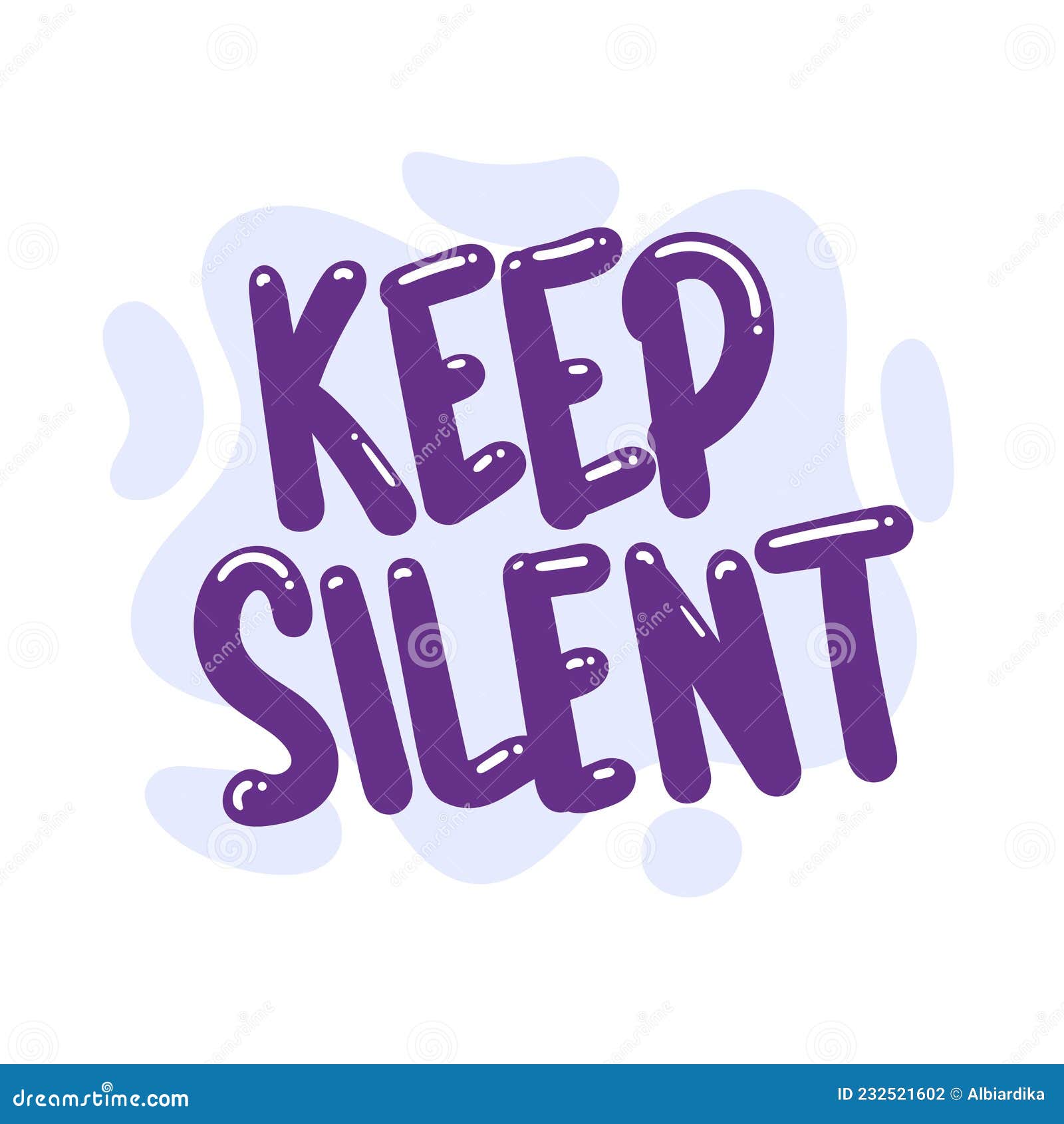 Keep Silent Quote Text Typography Design Graphic Vector Stock Vector ...