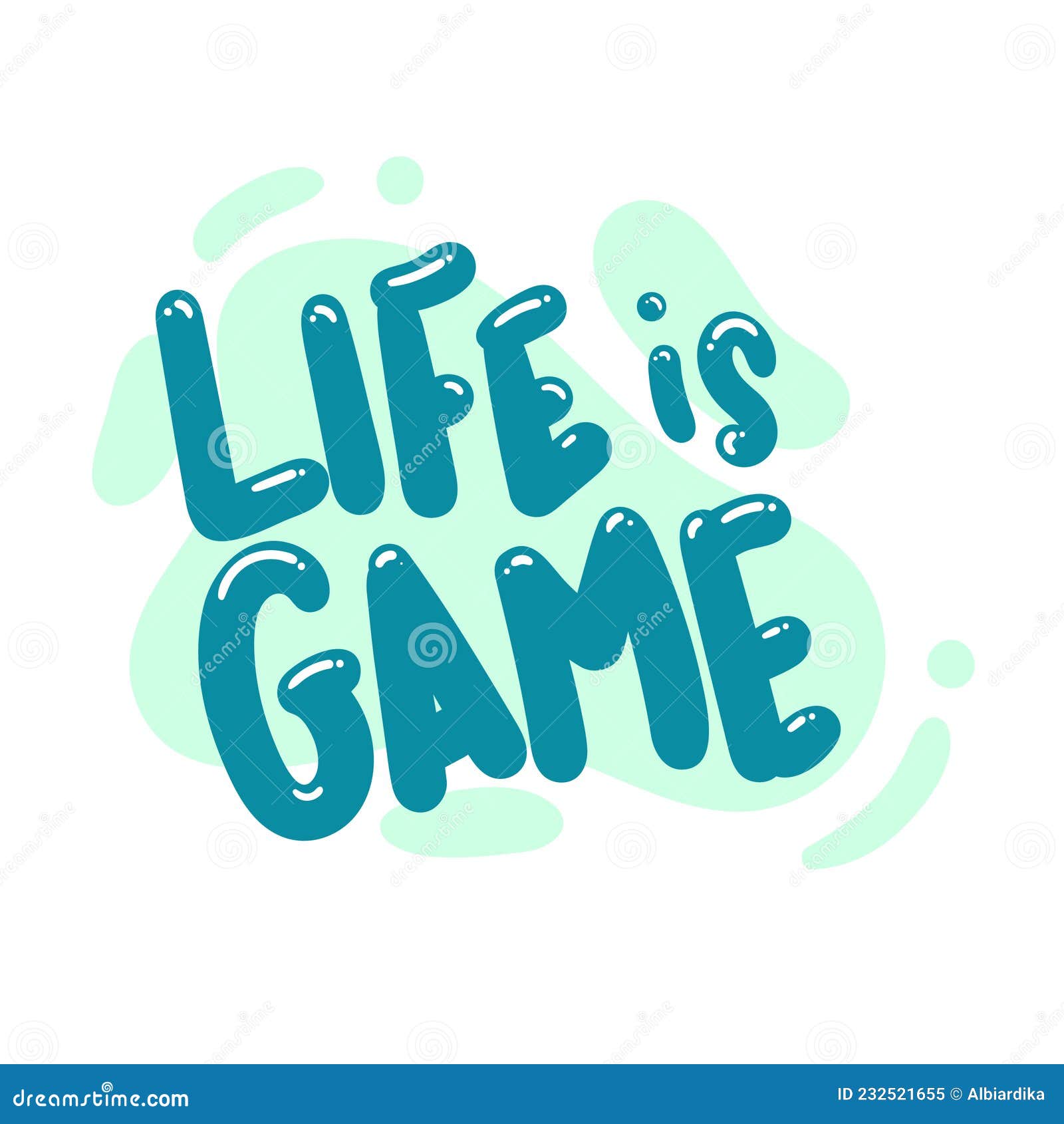 Life is Game Quote Text Typography Design Graphic Vector Stock Vector ...