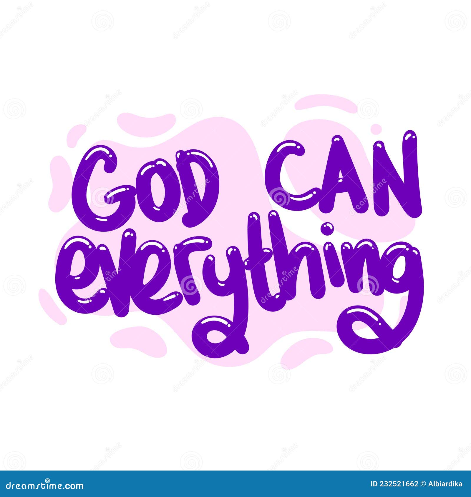 God Can Everything Quote Text Typography Design Graphic Vector Stock ...