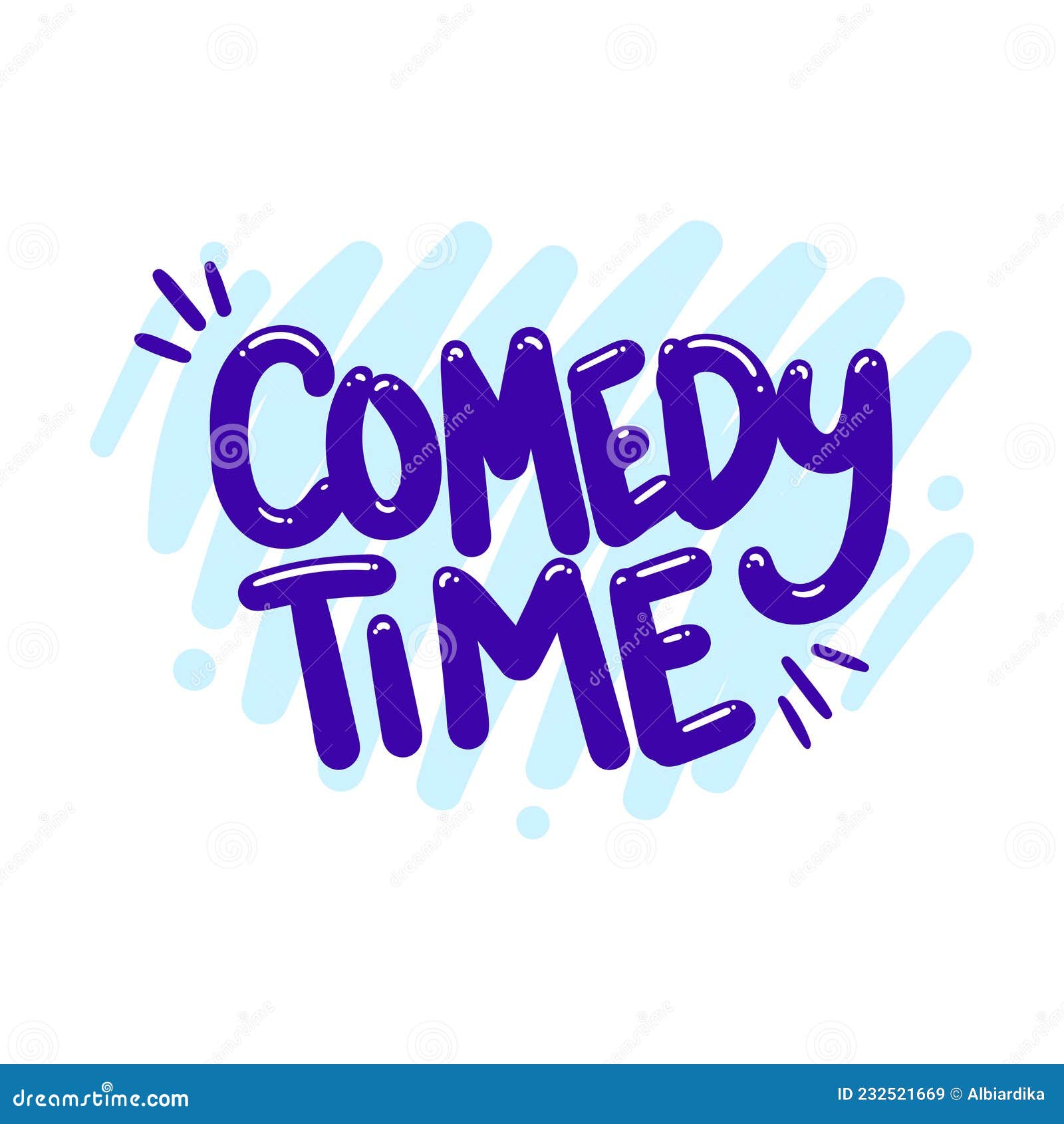 Comedy Time Quote Text Typography Design Graphic Vector Stock Vector ...