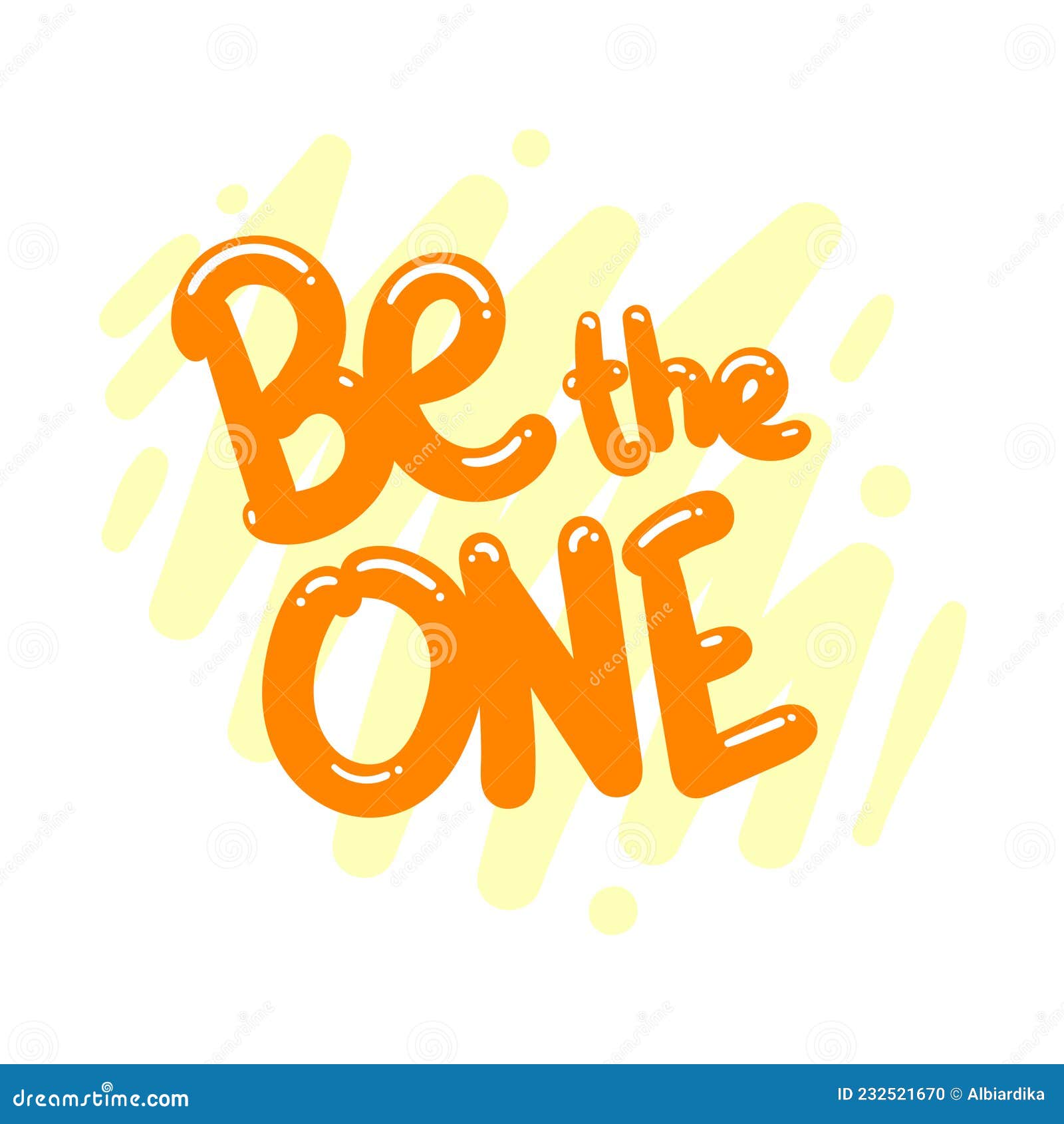 Be the One Quote Text Typography Design Graphic Vector Stock Vector ...
