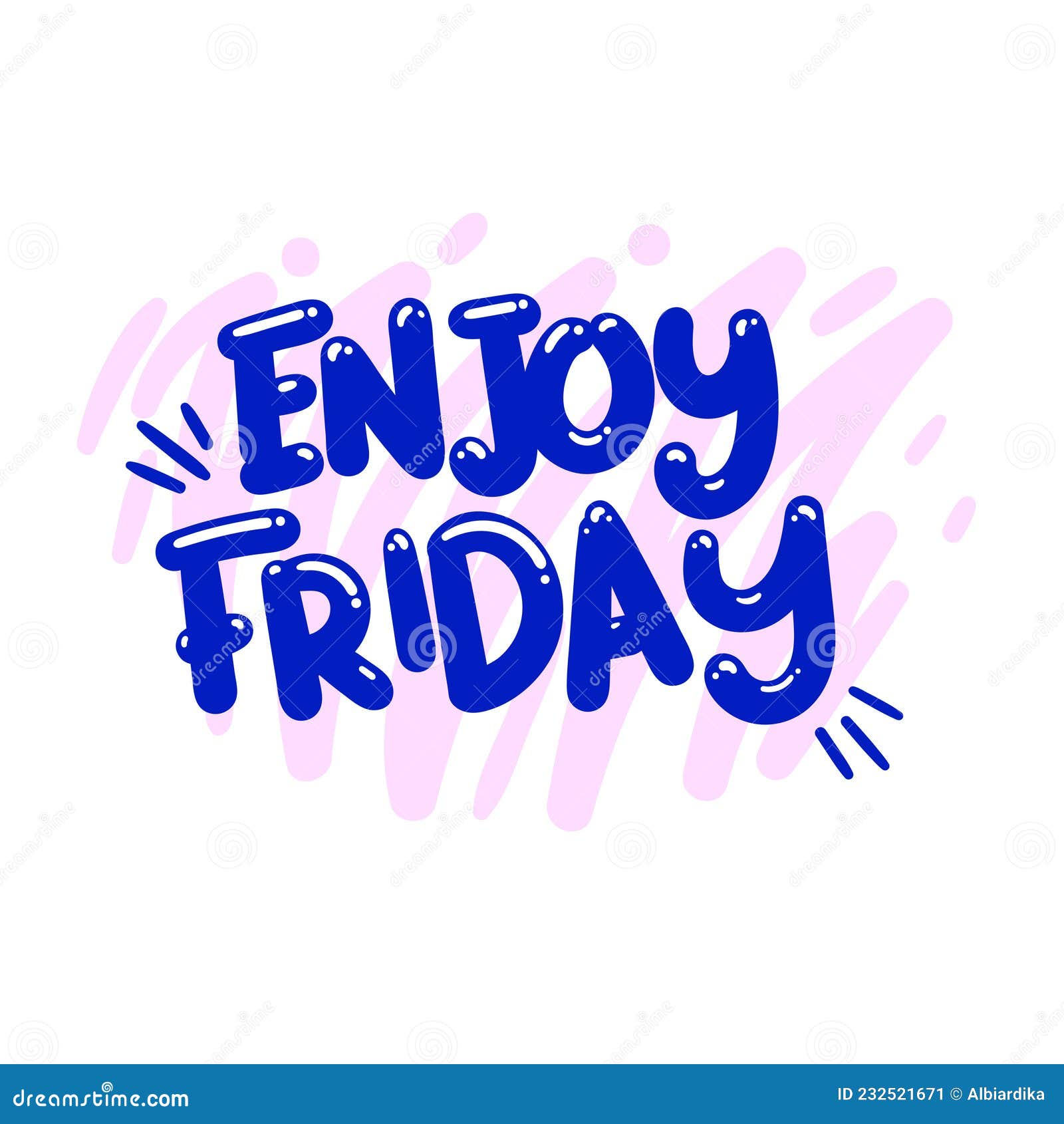 Enjoy Friday Quote Text Typography Design Graphic Vector Stock Vector ...