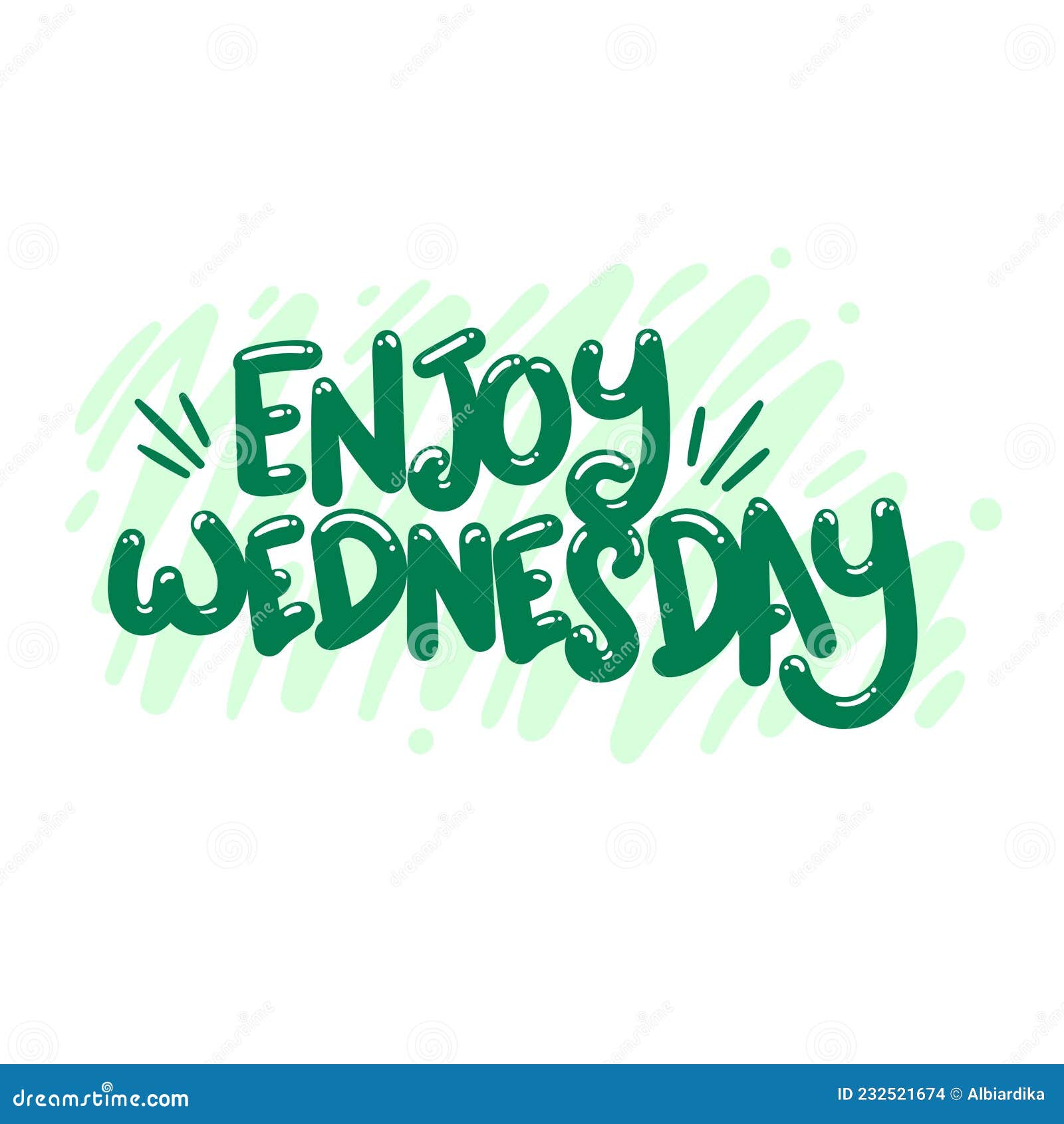 Enjoy Wednesday Quote Text Typography Design Graphic Vector Stock ...