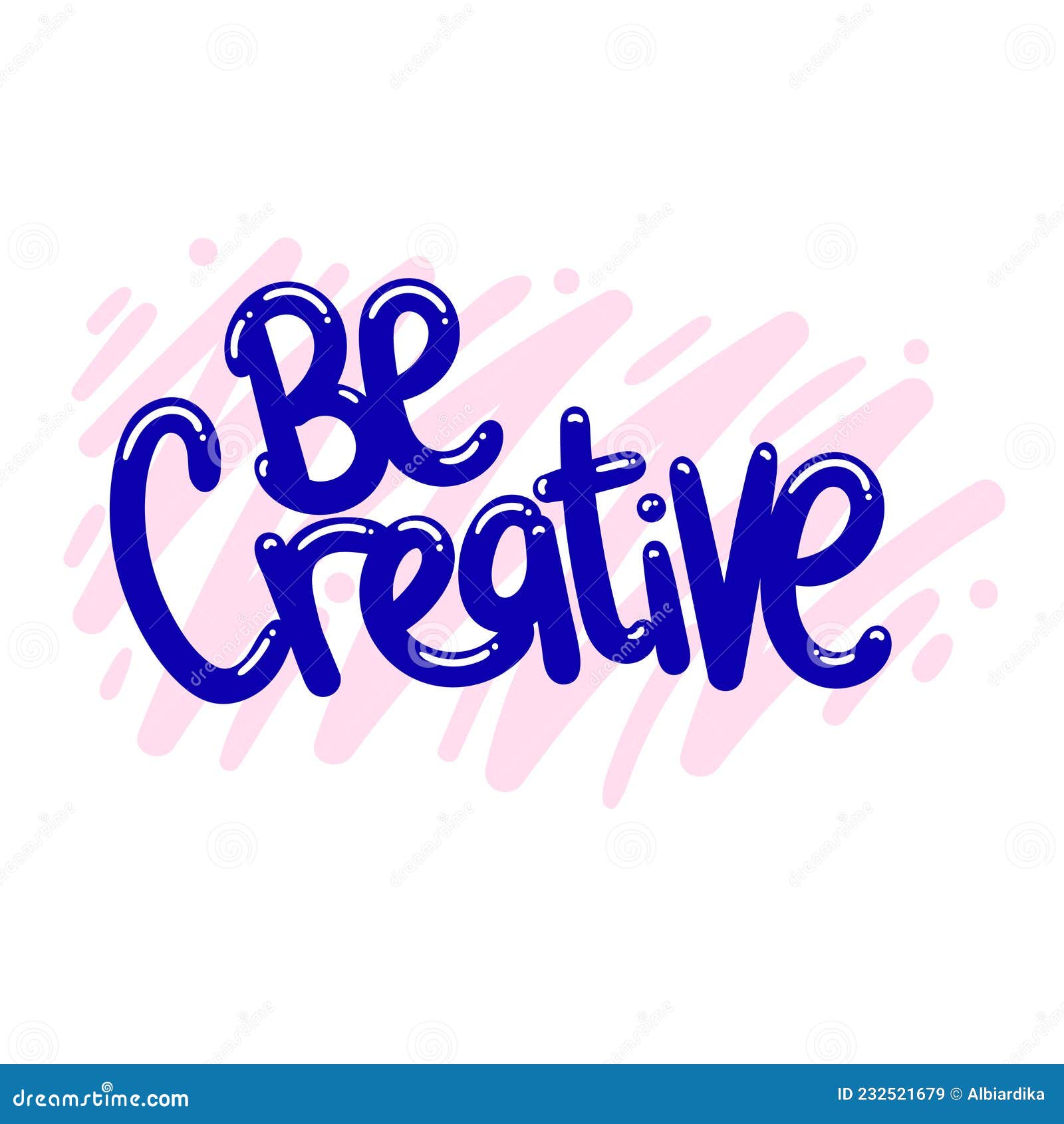 Be Creative Quote Text Typography Design Graphic Vector Stock Vector ...
